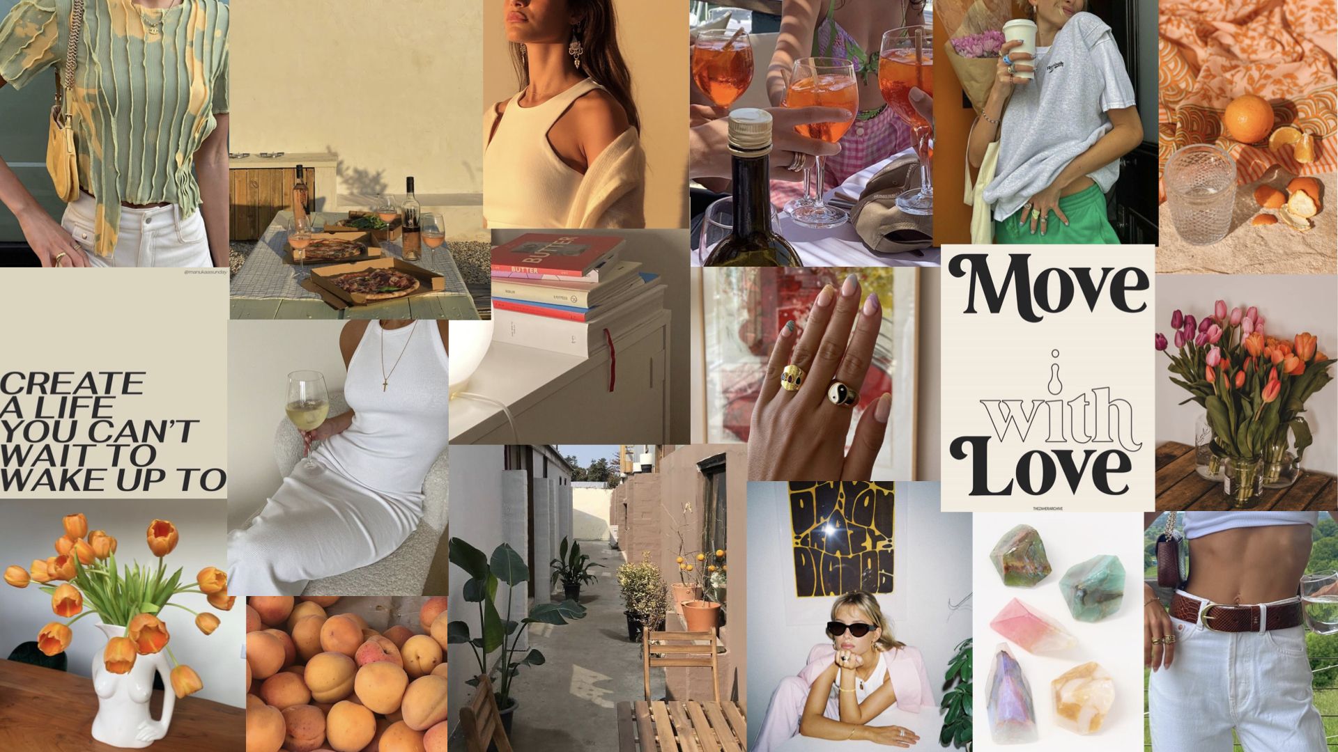 Spring Moodboard Desktop Wallpapers - Wallpaper Cave