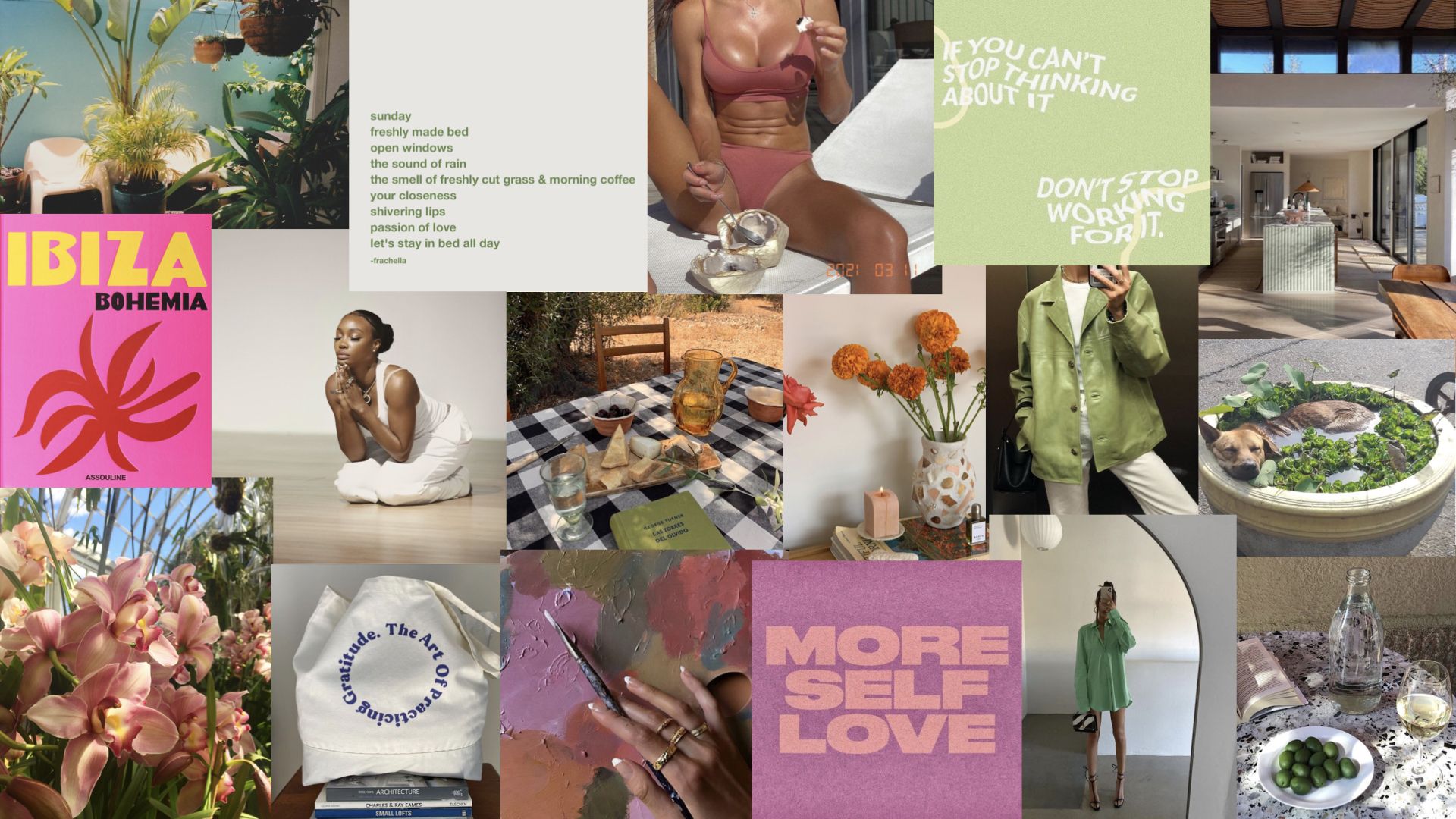 Spring Moodboard Desktop Wallpapers - Wallpaper Cave