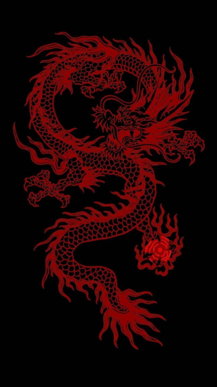 Red Neon Dragon Wallpapers - Wallpaper Cave