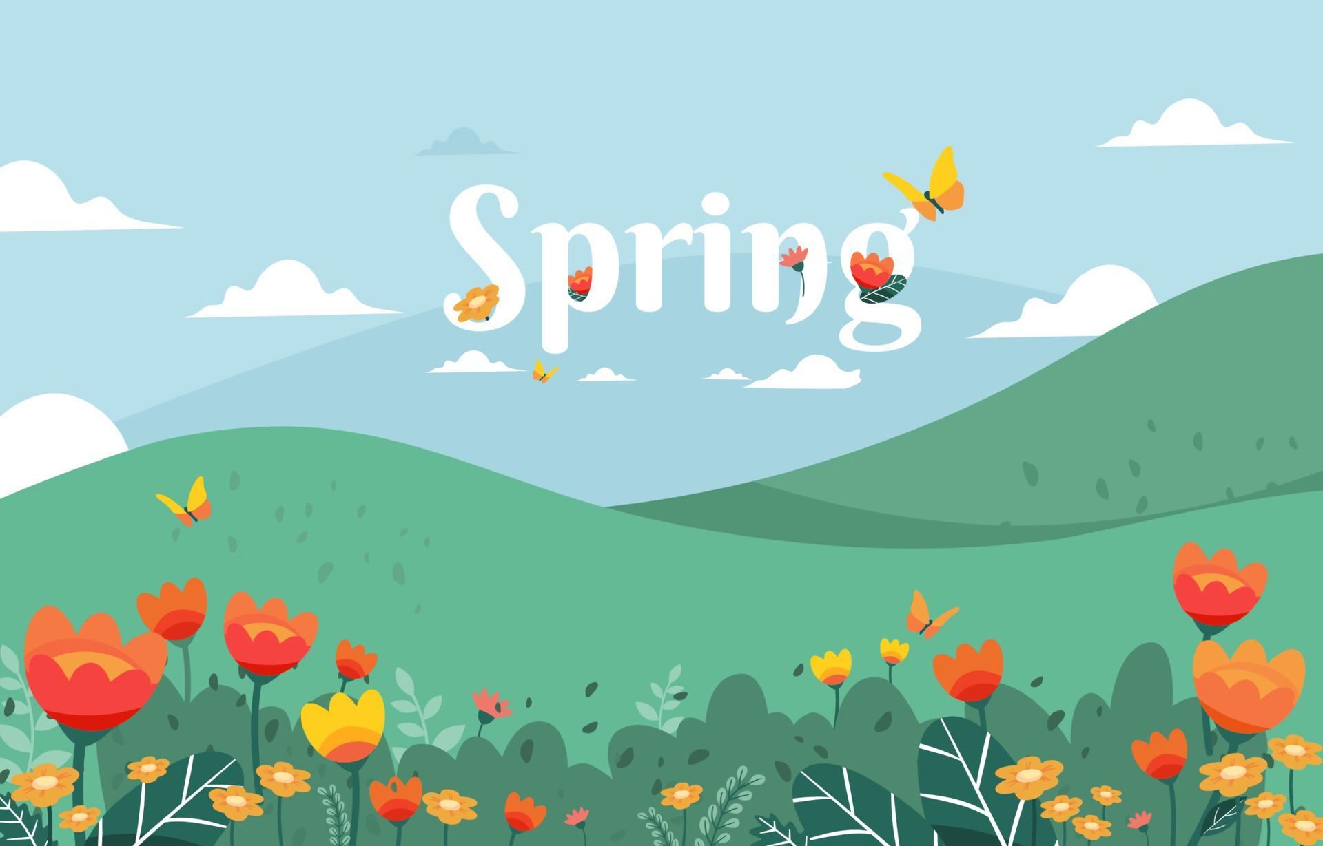 Spring Cartoon Desktop Wallpapers - Wallpaper Cave