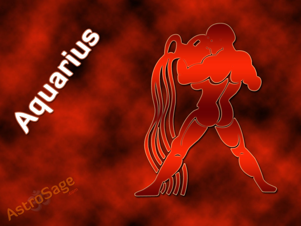 Aquarius Zodiac Red Wallpapers - Wallpaper Cave