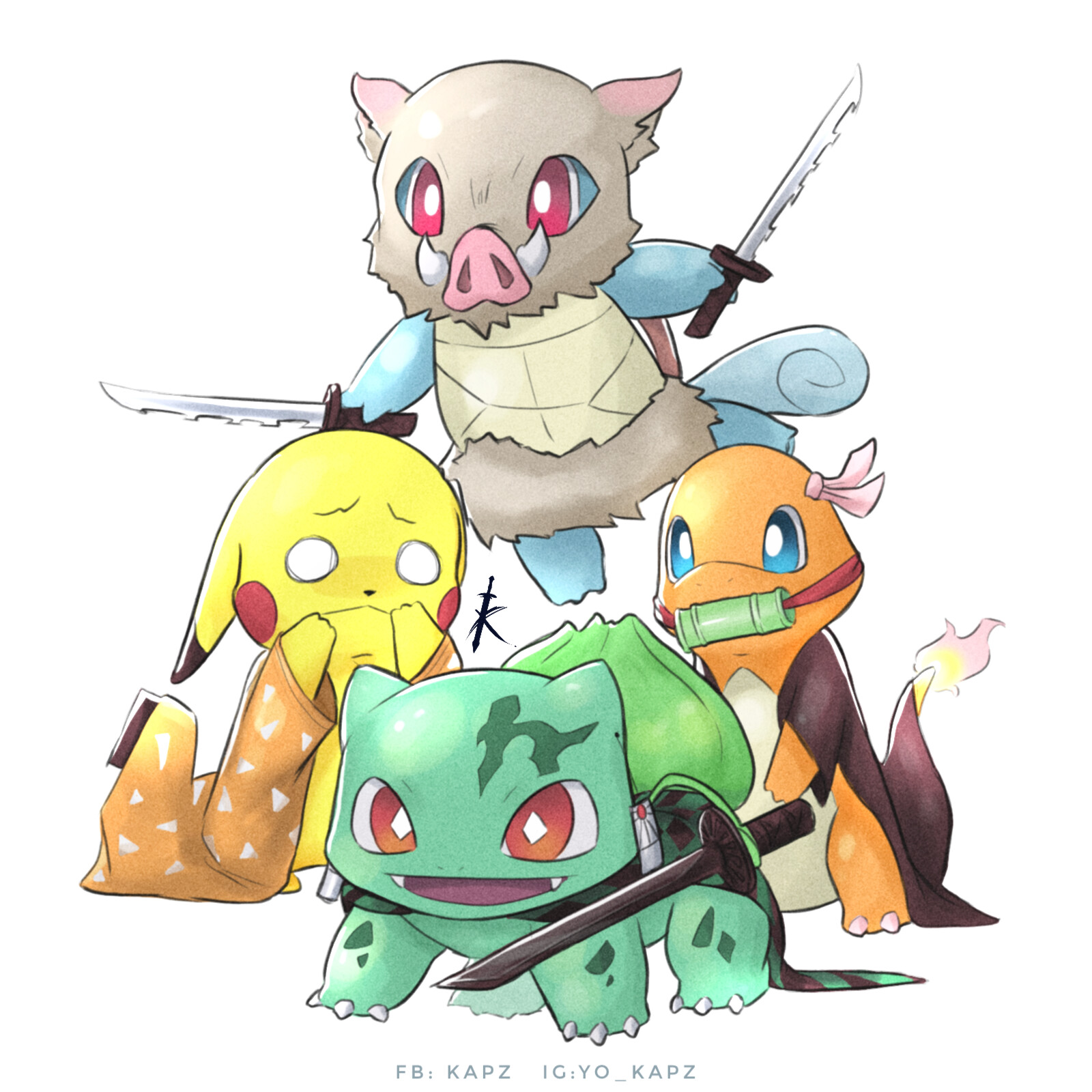 Demon Slayer X Pokémon Wallpapers - Wallpaper Cave