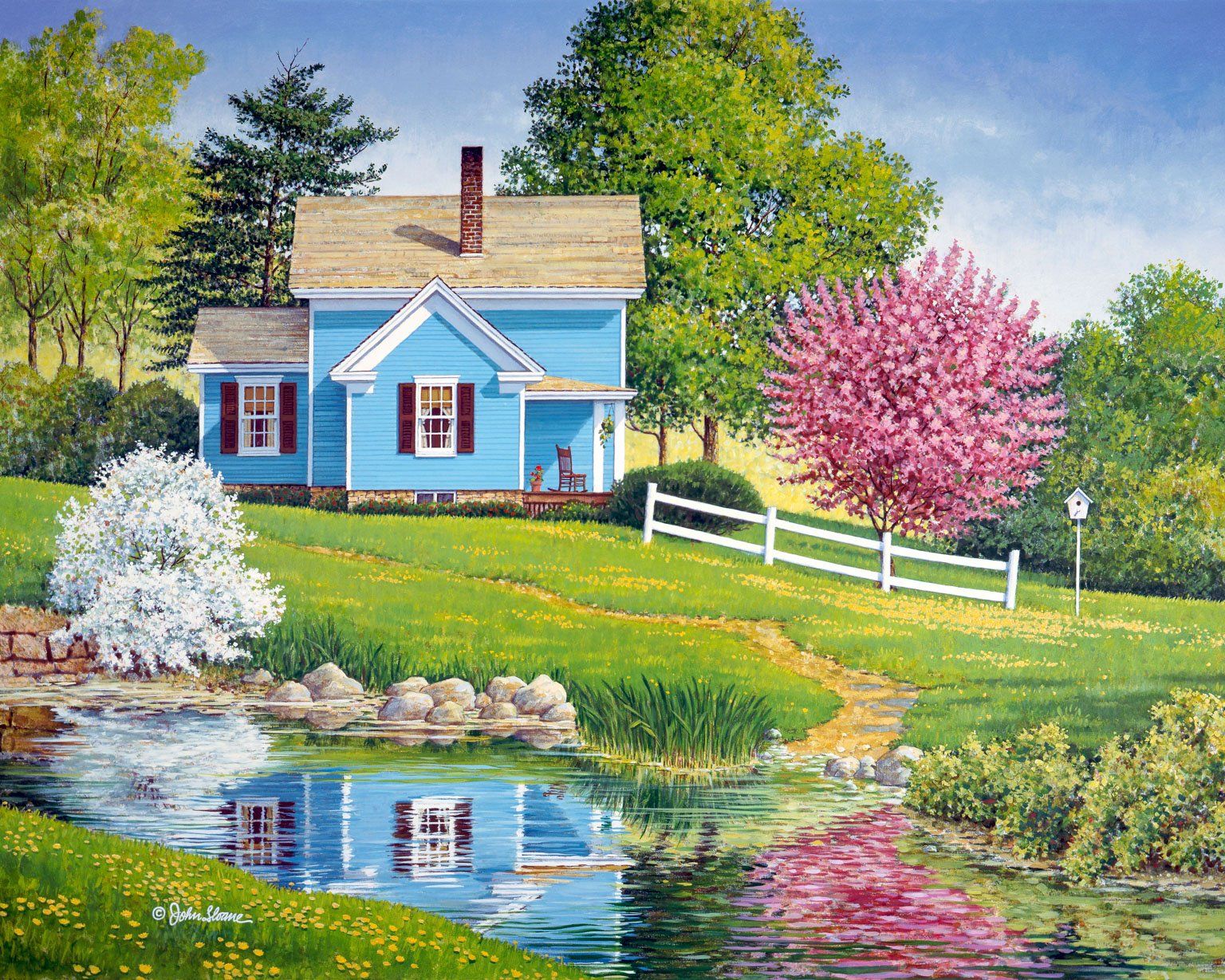 Spring Farm House Wallpapers - Wallpaper Cave