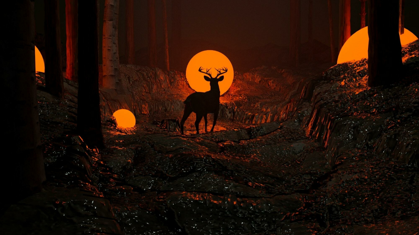 Dark Deer Wallpapers - Wallpaper Cave
