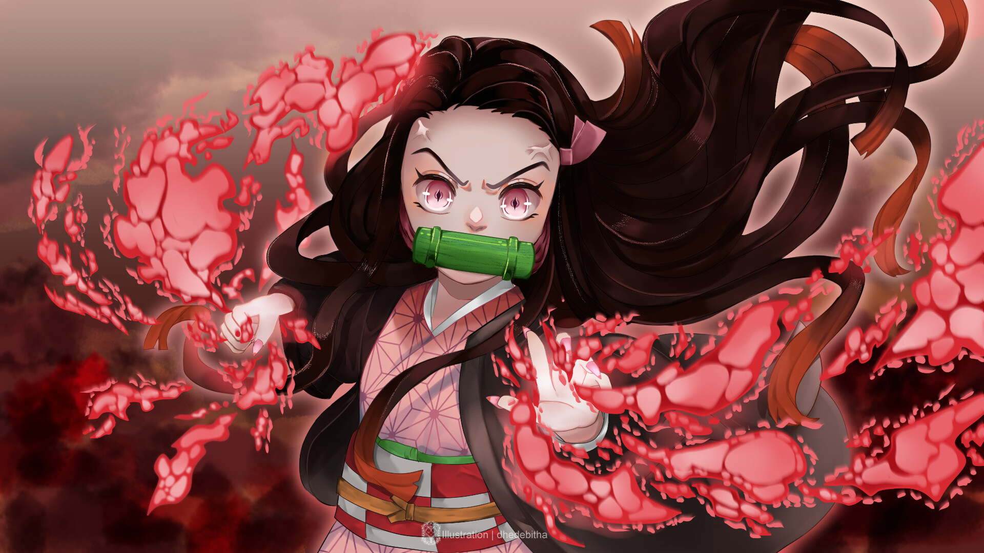 Angry Nezuko Wallpapers - Wallpaper Cave