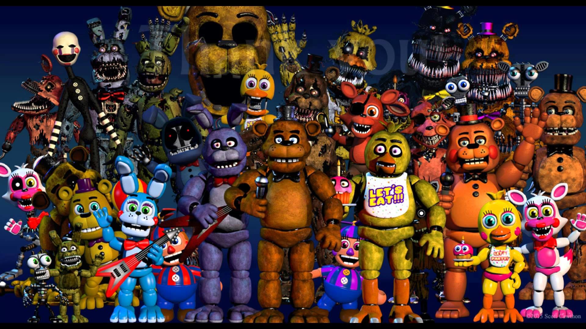 All FNAF Characters Wallpapers - Wallpaper Cave