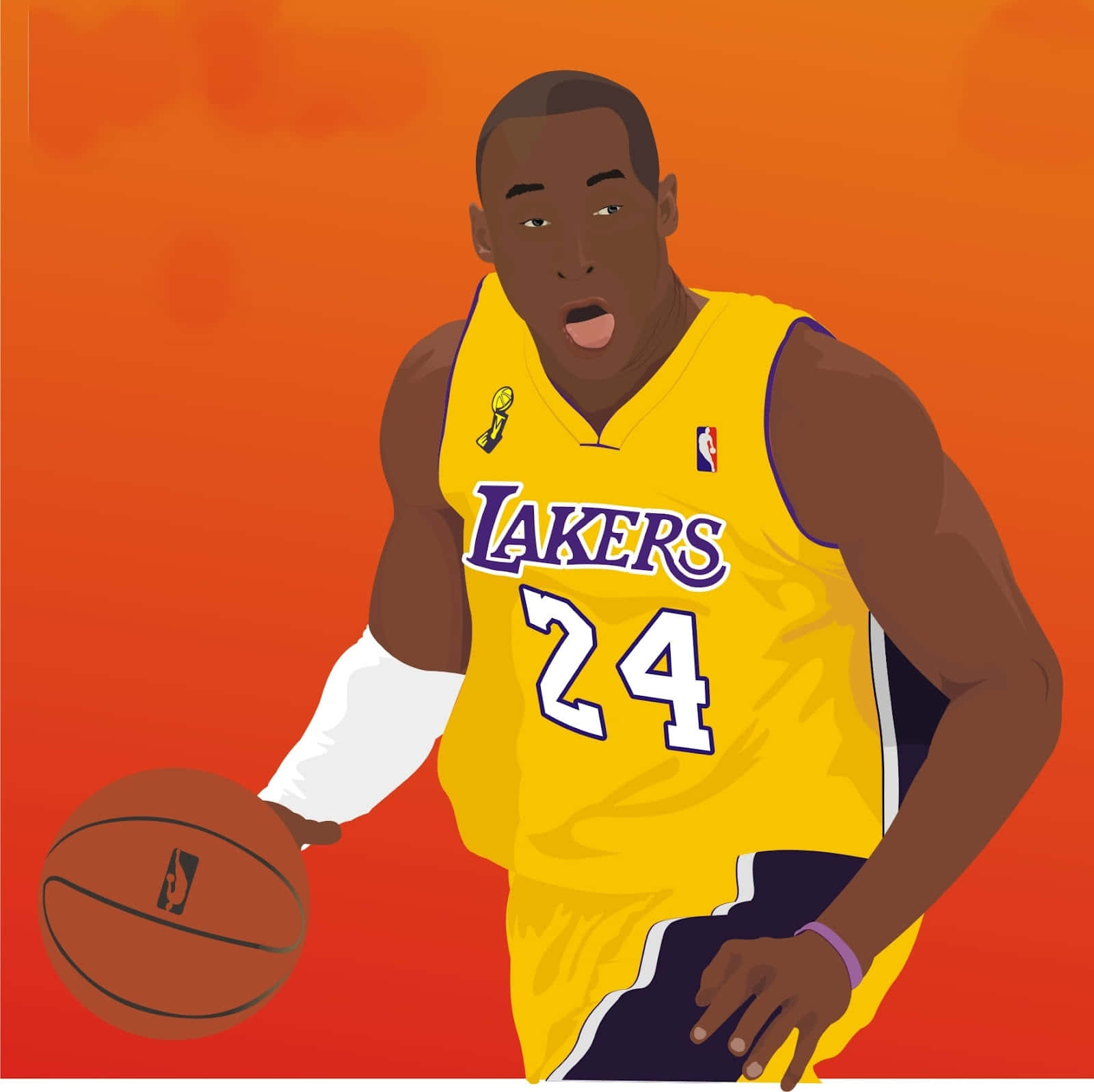 Lakers Players Cartoon Wallpapers - Wallpaper Cave