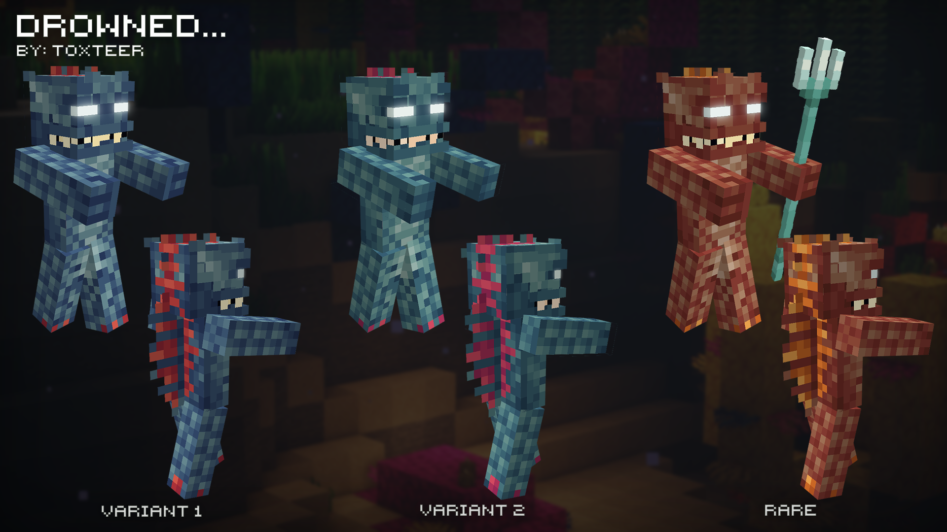 Minecraft Drowned Wallpapers - Wallpaper Cave