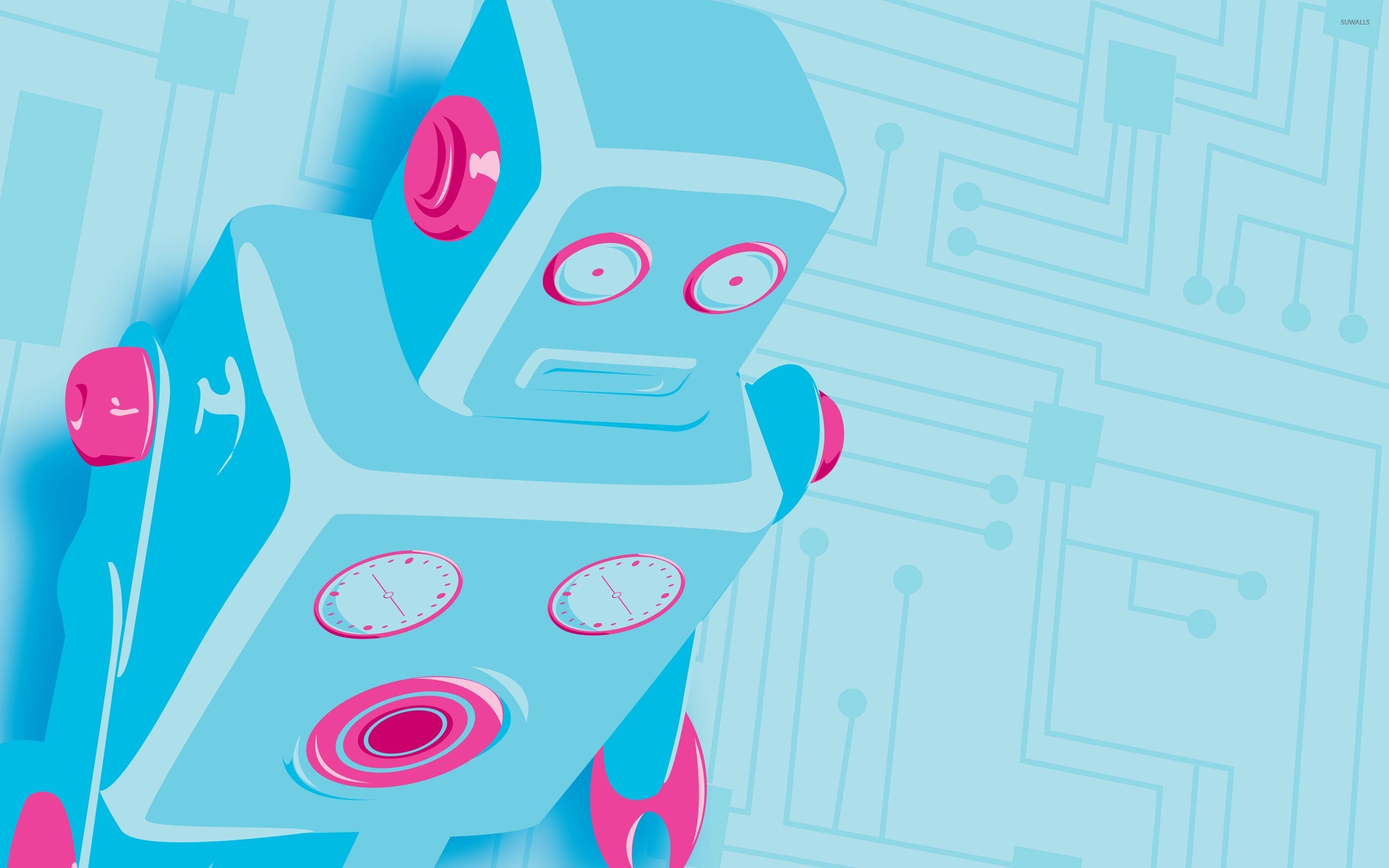 Blue Robot Wallpapers - Wallpaper Cave