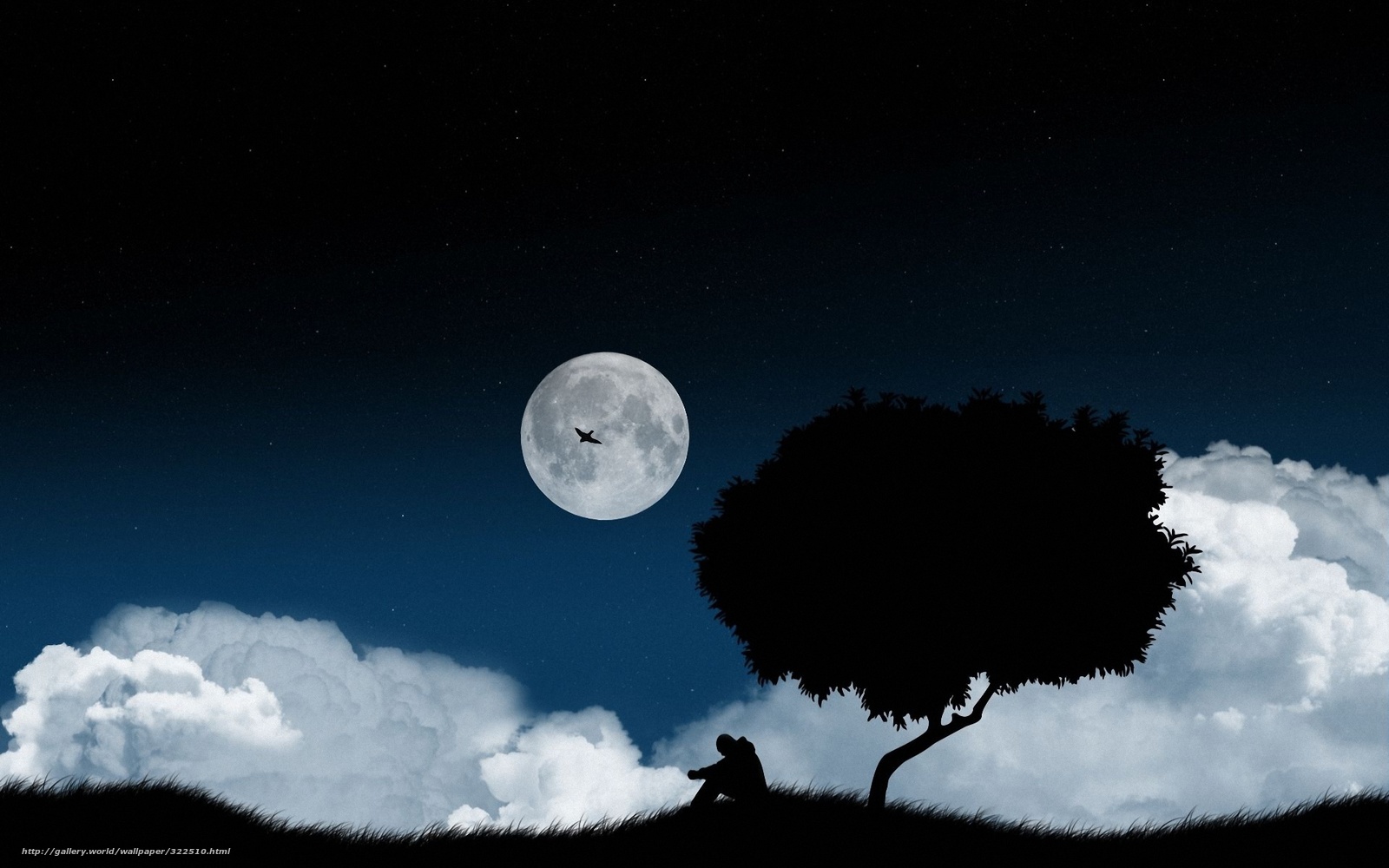 Man And Moon Wallpapers - Wallpaper Cave