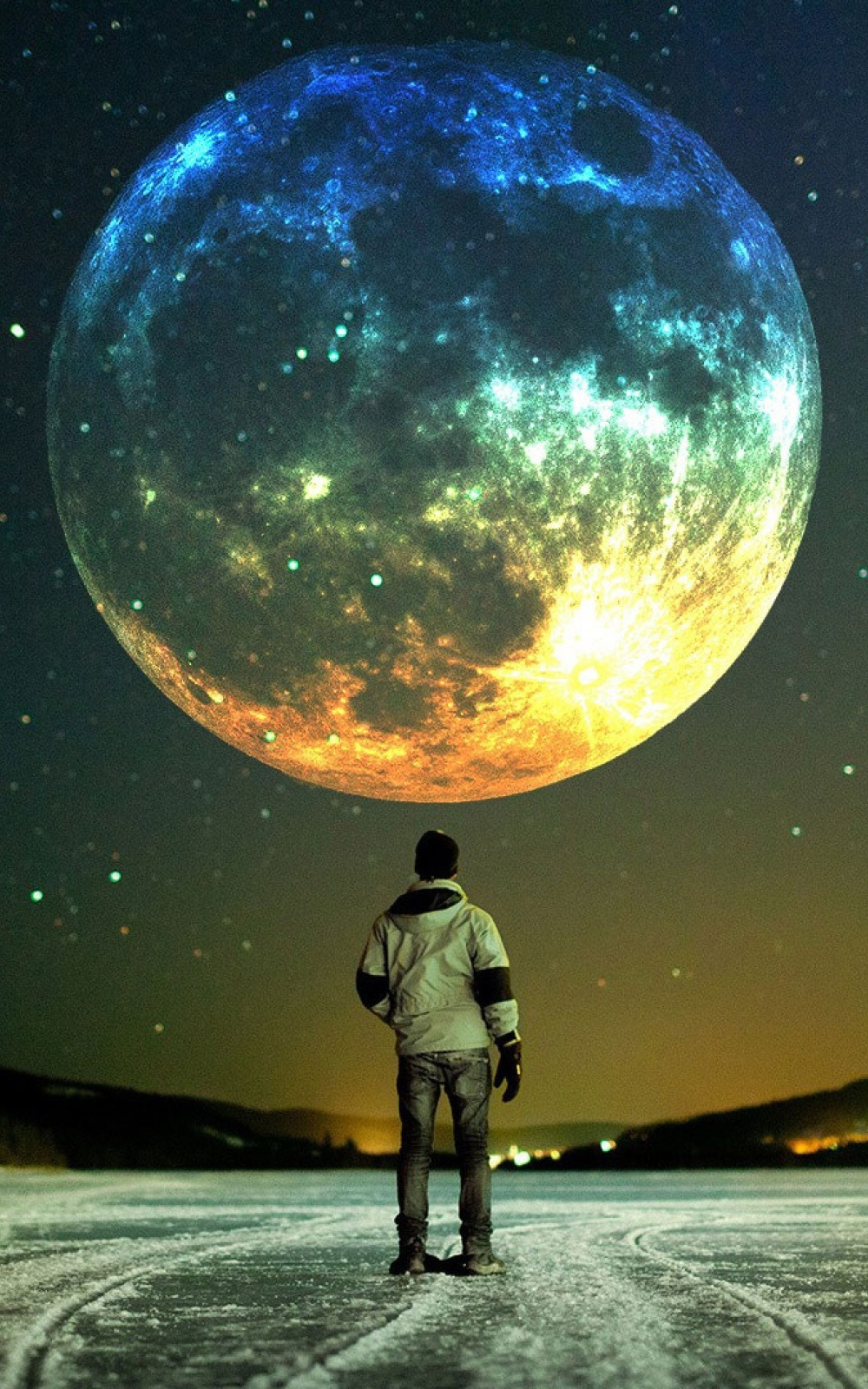 Man And Moon Wallpapers - Wallpaper Cave