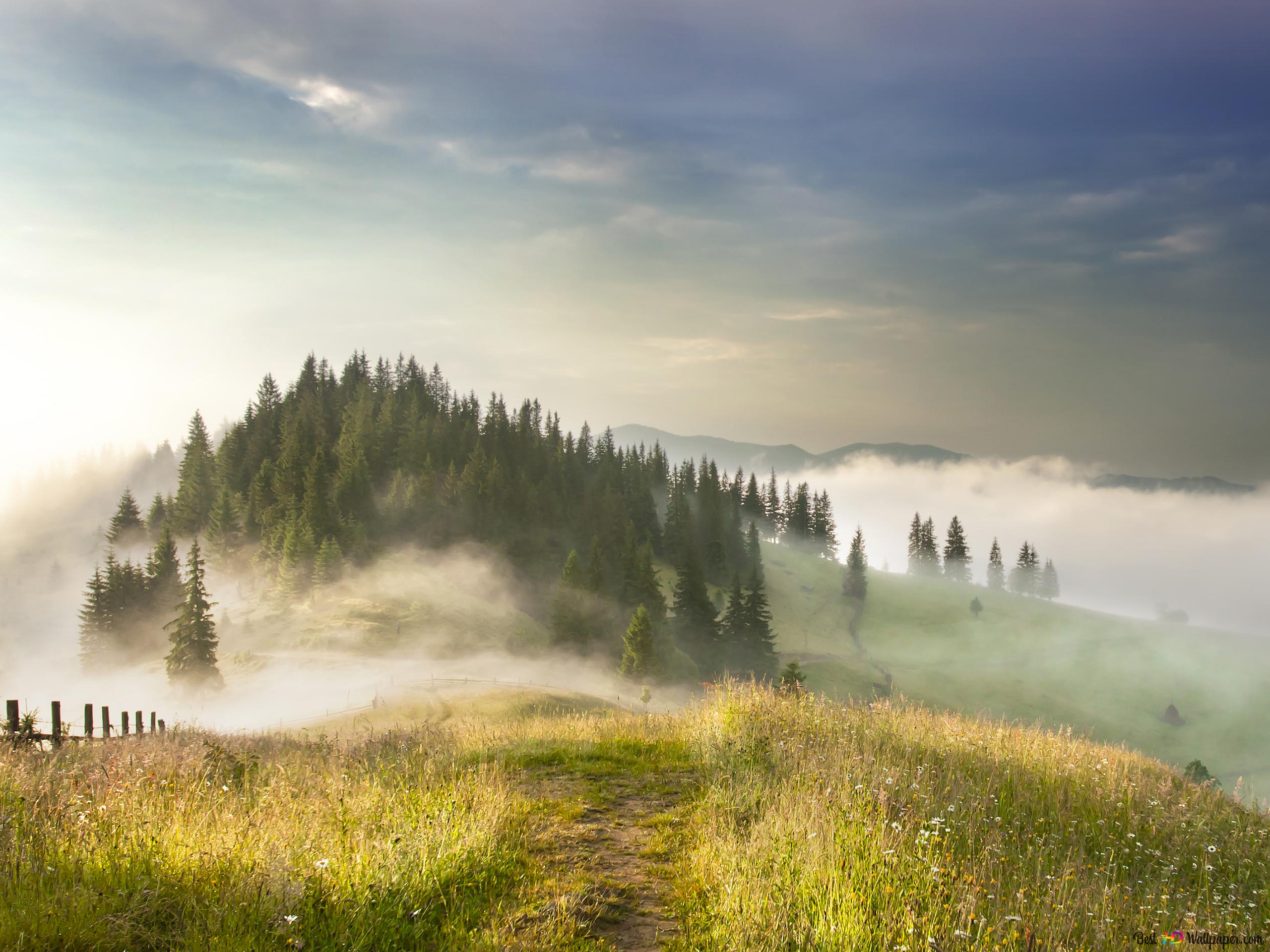 Foggy Spring Mountains Wallpapers - Wallpaper Cave