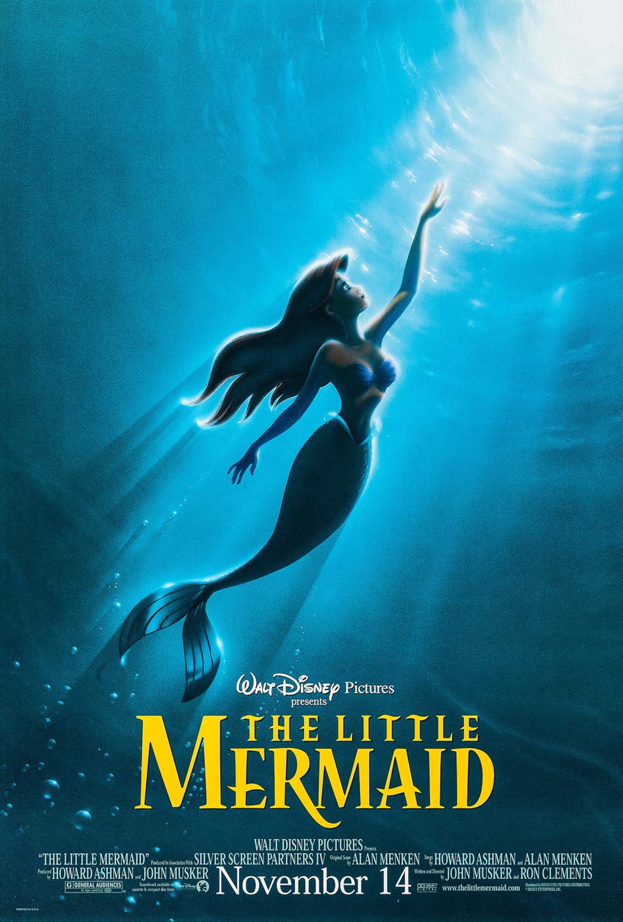 The Little Mermaid Movie Poster Wallpapers - Wallpaper Cave