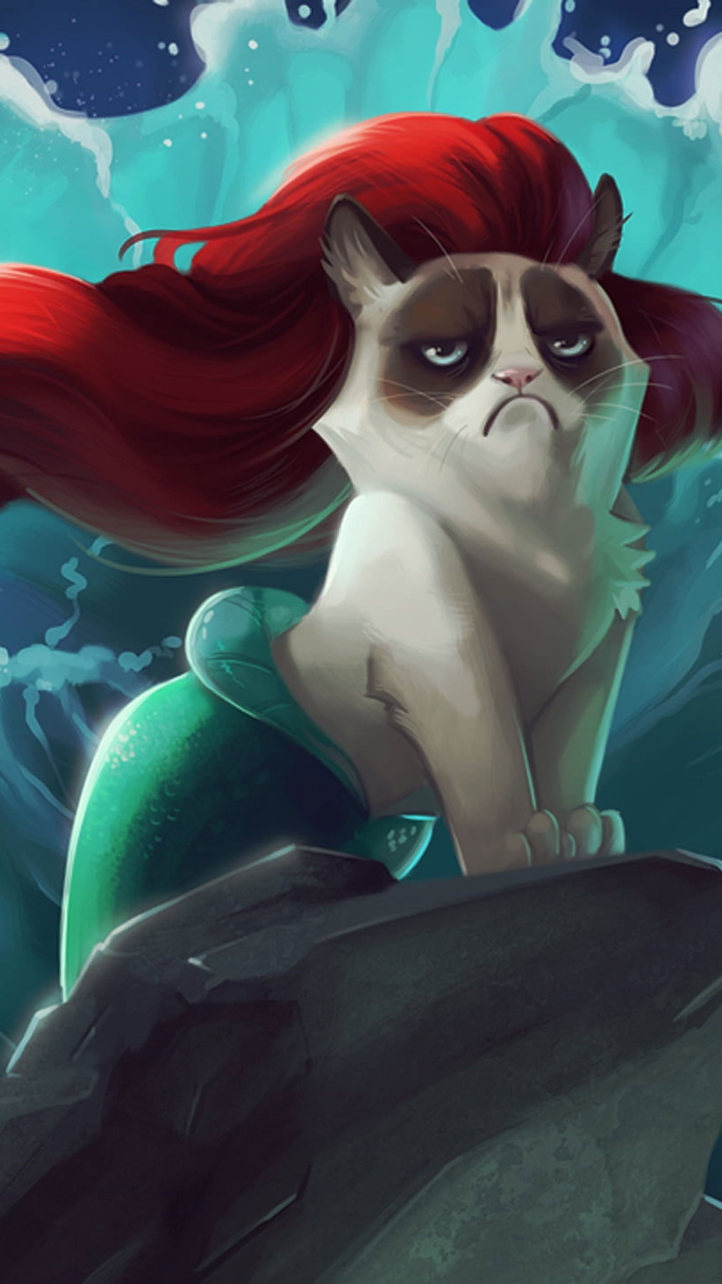 Mermaid Cat Wallpapers - Wallpaper Cave