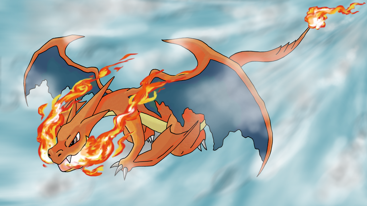 Charizard Flying Side View