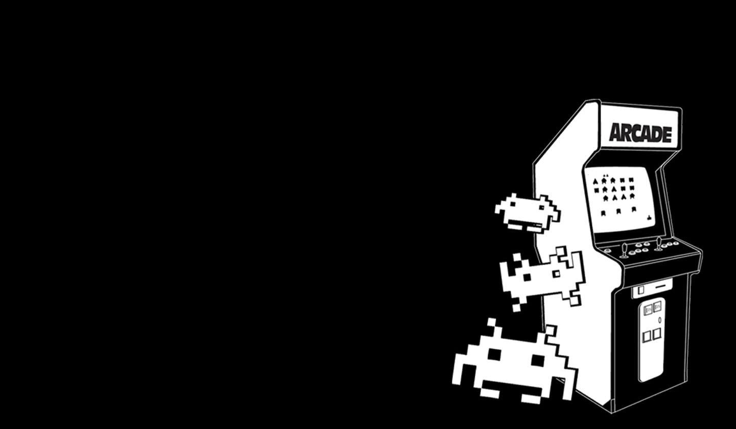 Monochrome Retro Game Wallpapers - Wallpaper Cave