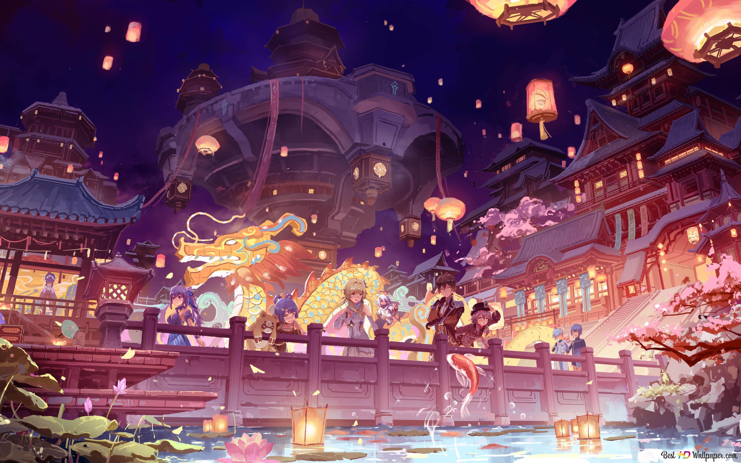 Genshin Impact Fantasy City Wallpapers - Wallpaper Cave