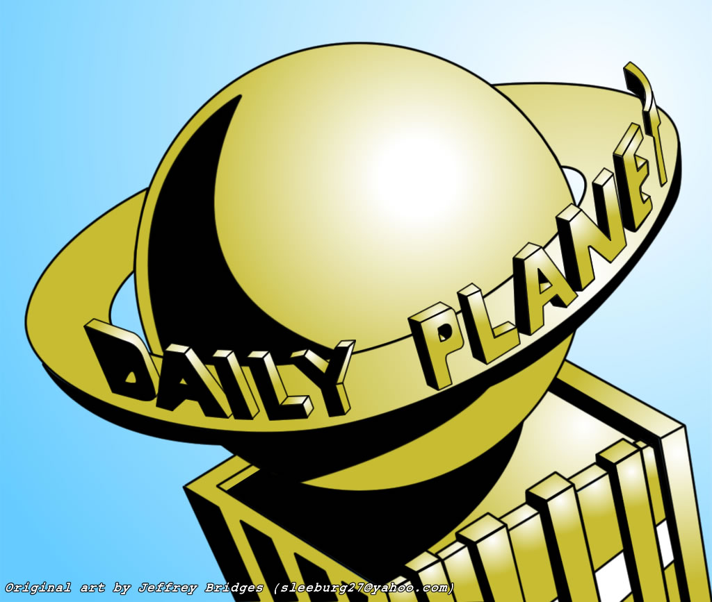 Daily Planet Globe Logo