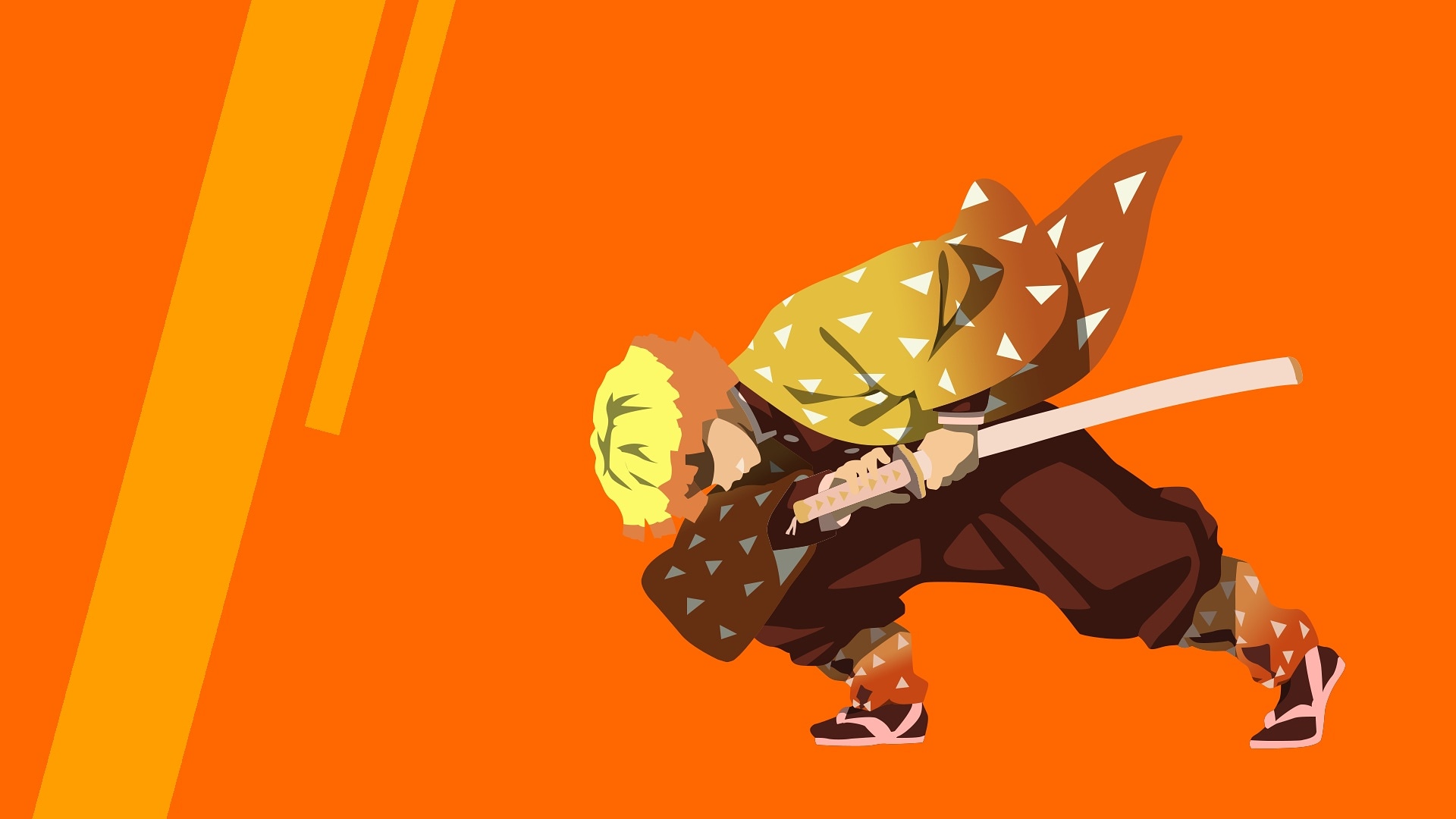 Zenitsu HD Minimalist Wallpapers - Wallpaper Cave