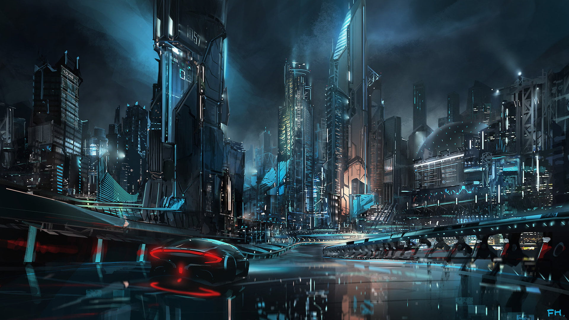 Cyberpunk Landscape Wallpapers - Wallpaper Cave