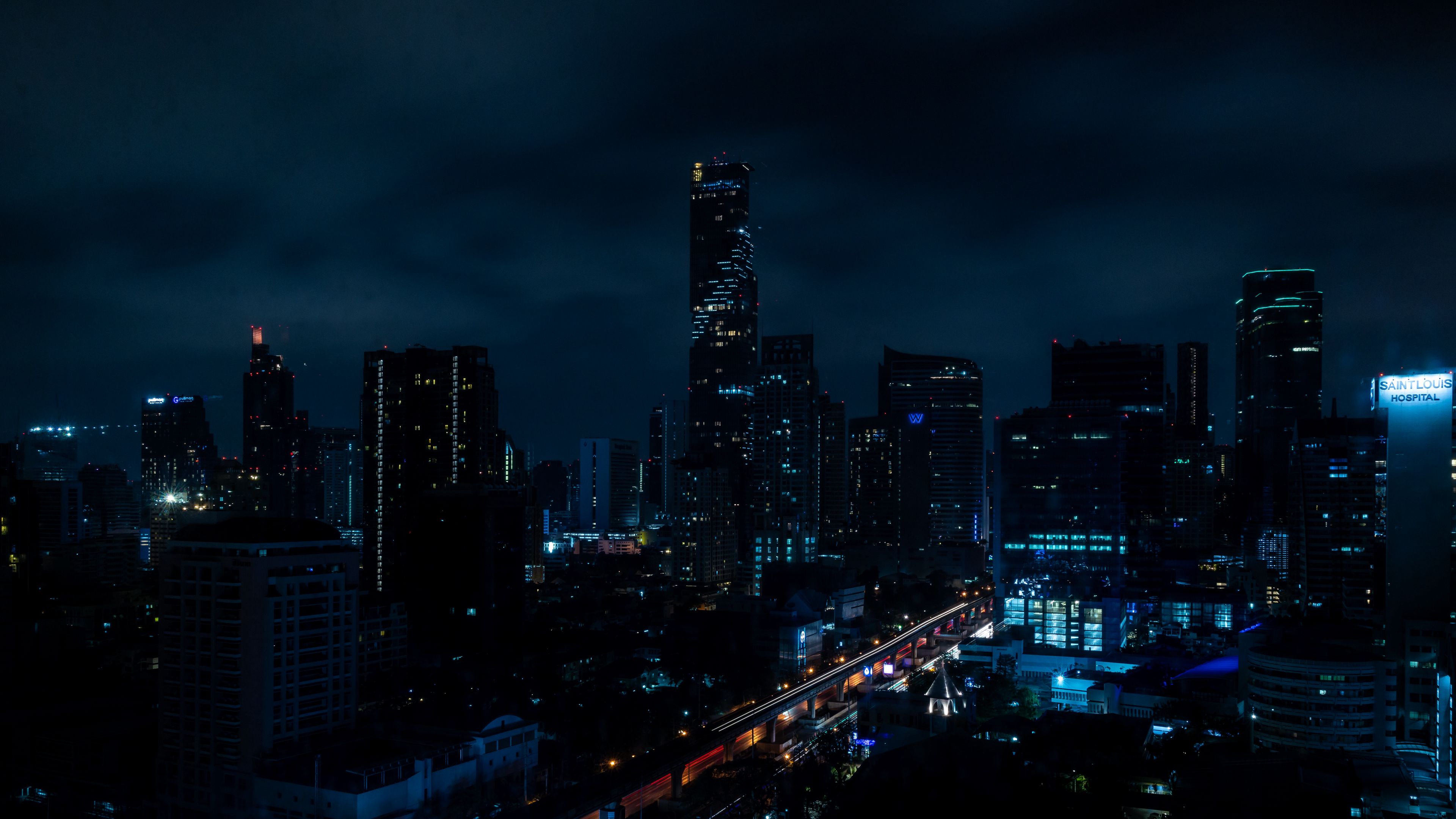 Dark City Lights Wallpapers - Wallpaper Cave