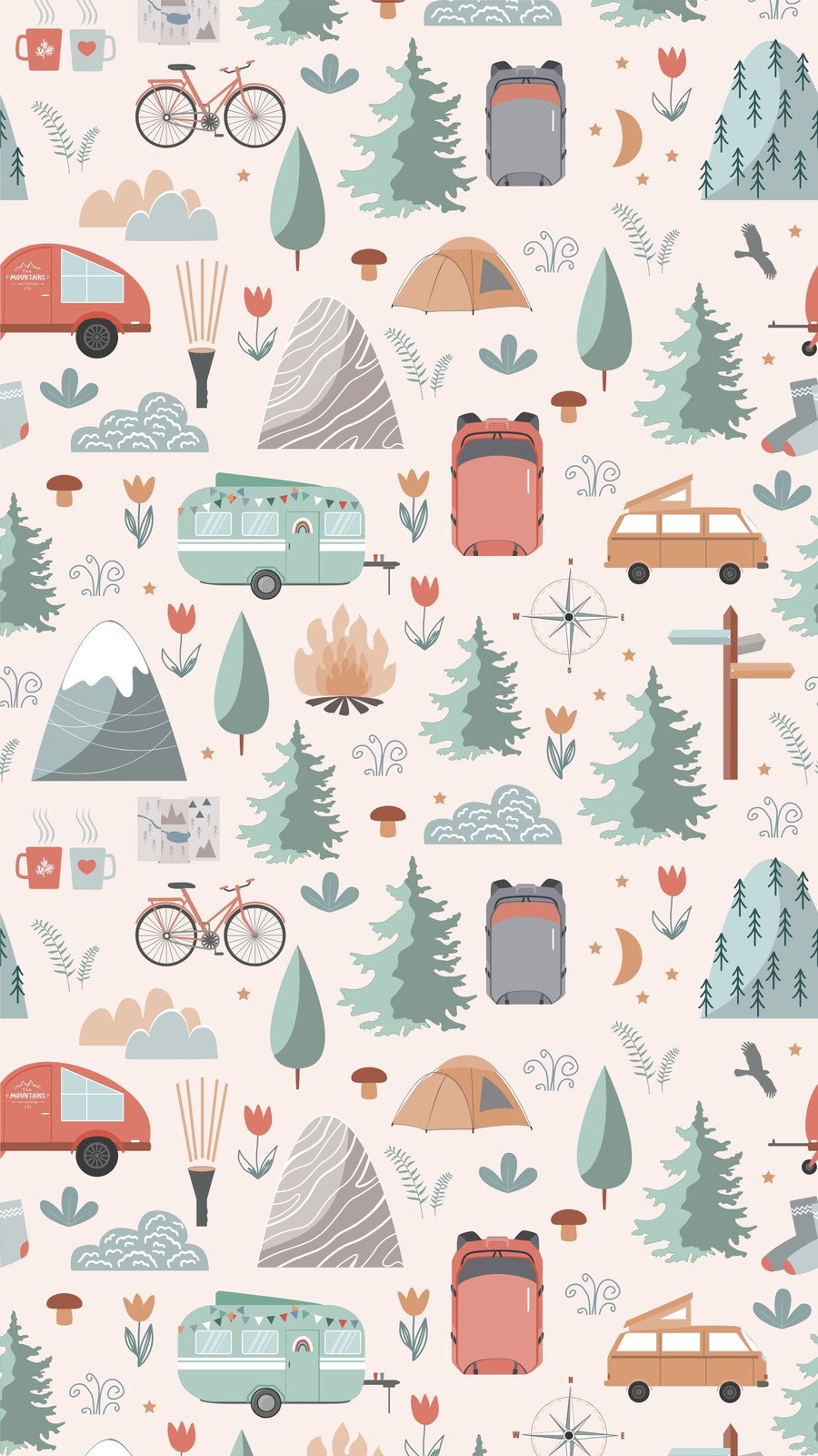 Kawaii Camping Wallpapers - Wallpaper Cave