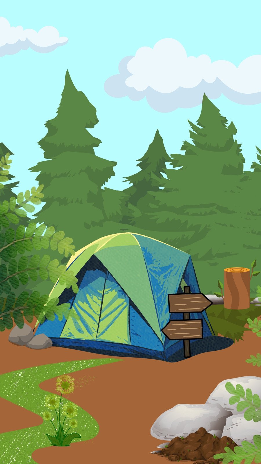 Kawaii Camping Wallpapers - Wallpaper Cave