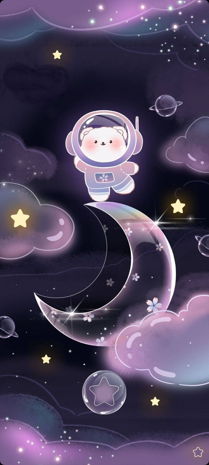 Kawaii Space Anime Bear Wallpapers - Wallpaper Cave