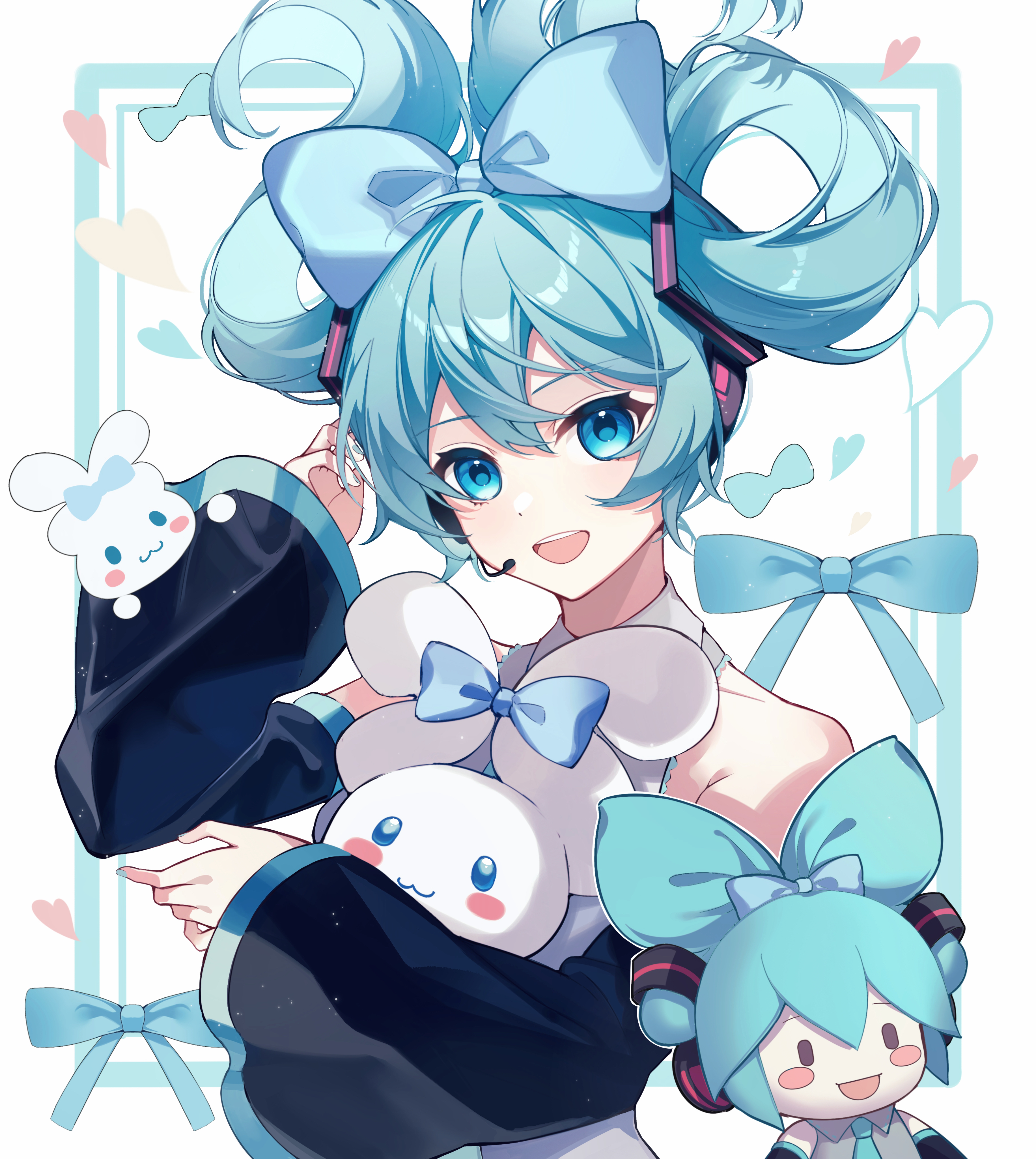 Miku And Cinnamoroll Chibi Wallpapers - Wallpaper Cave