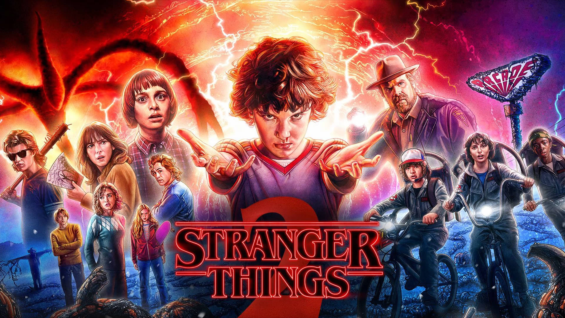 Stranger Things Crew Wallpapers Wallpaper Cave