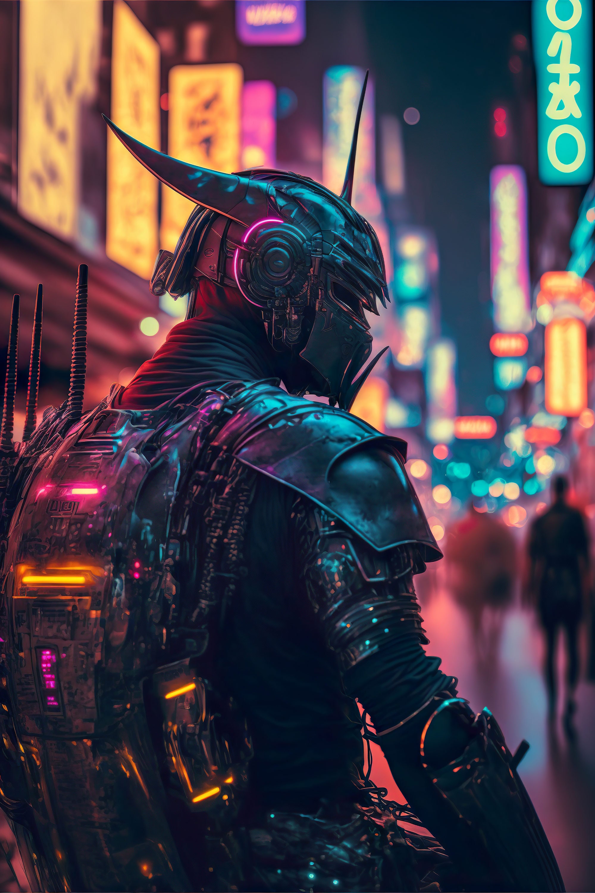Samurai Neon 4k Wallpapers - Wallpaper Cave