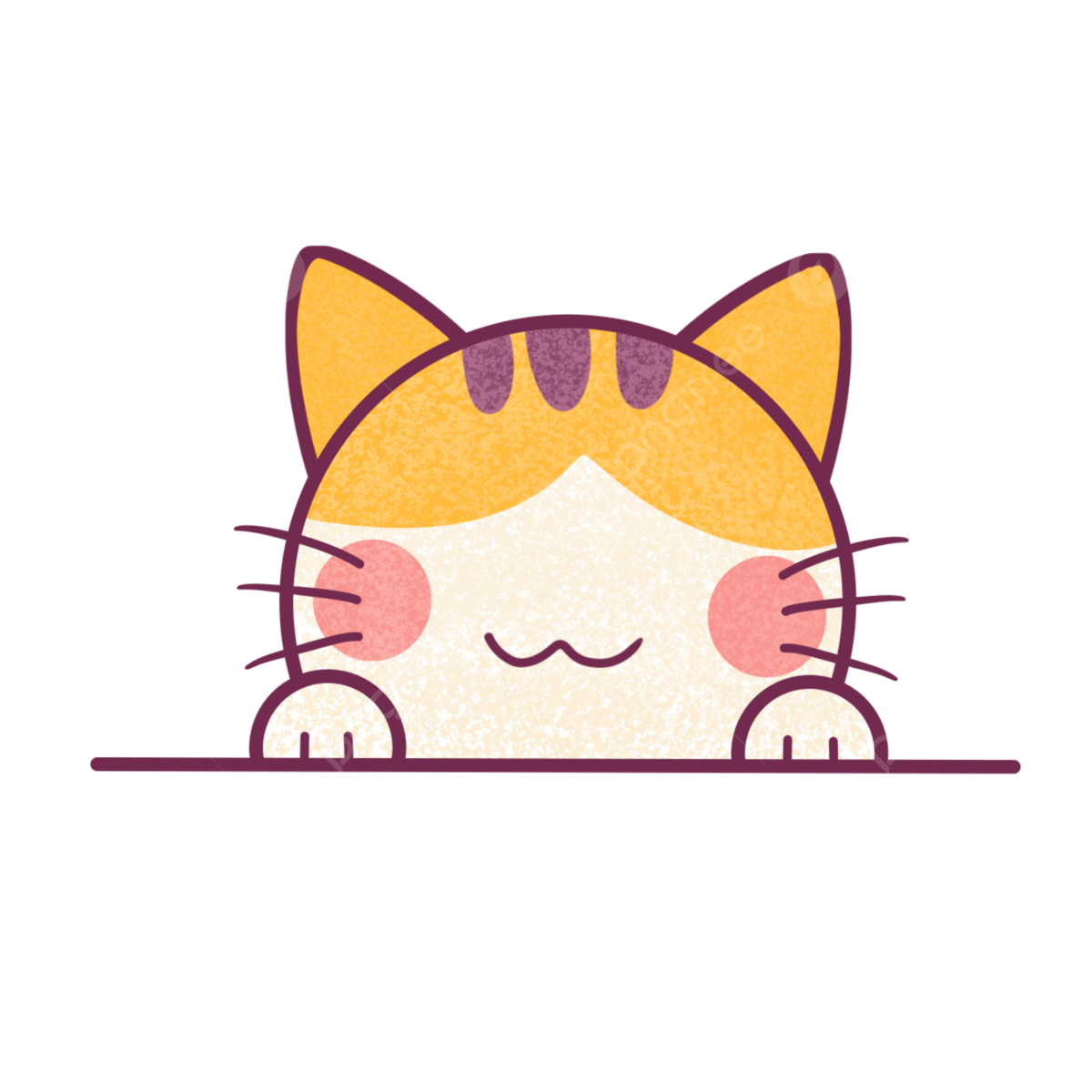 Anime Cat Peeping Wallpapers - Wallpaper Cave