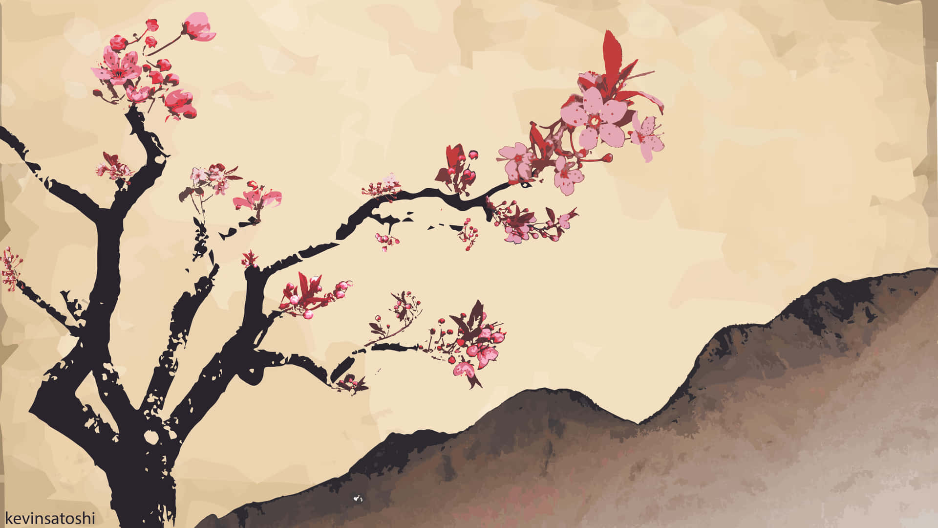 Japanese Spring Art Wallpapers - Wallpaper Cave