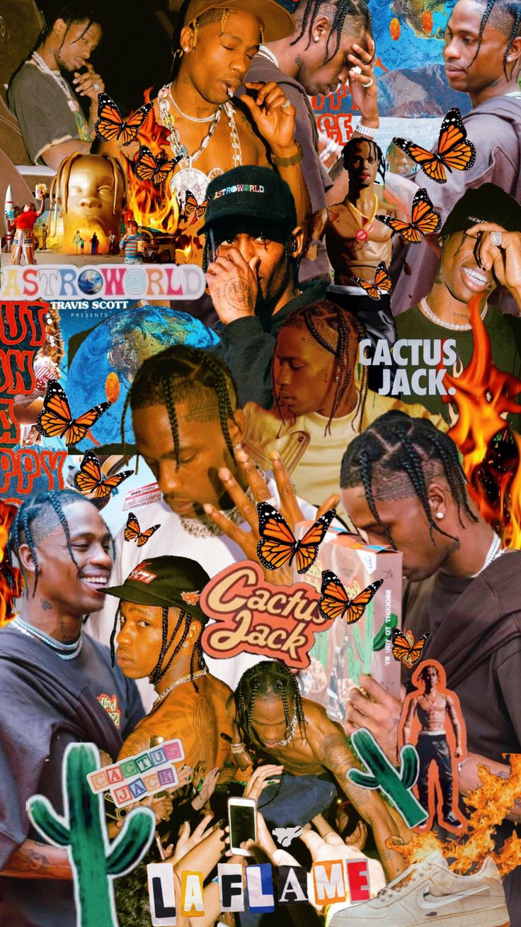 Travis Scott Collage Wallpapers - Wallpaper Cave