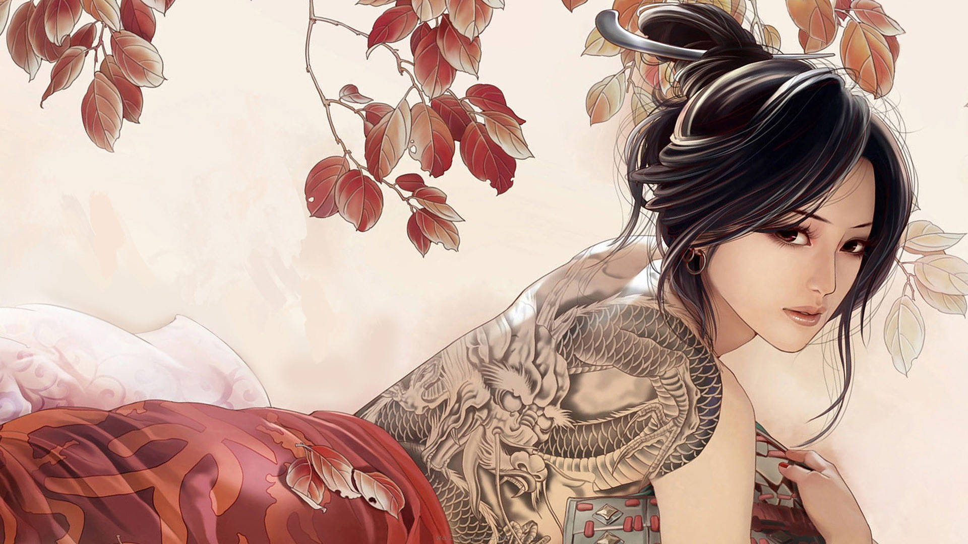 Anime Girl Tattoo Wallpapers - Wallpaper Cave