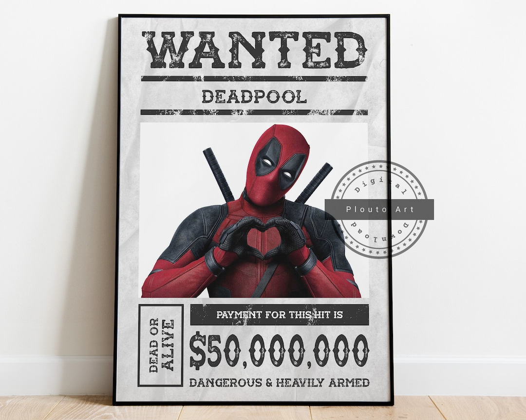 Deadpool Wanted Poster Wallpapers - Wallpaper Cave