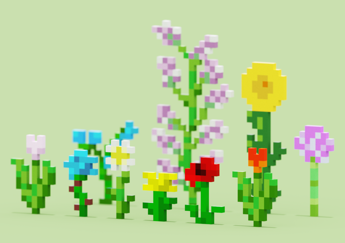 Minecraft Flowers Wallpapers - Wallpaper Cave