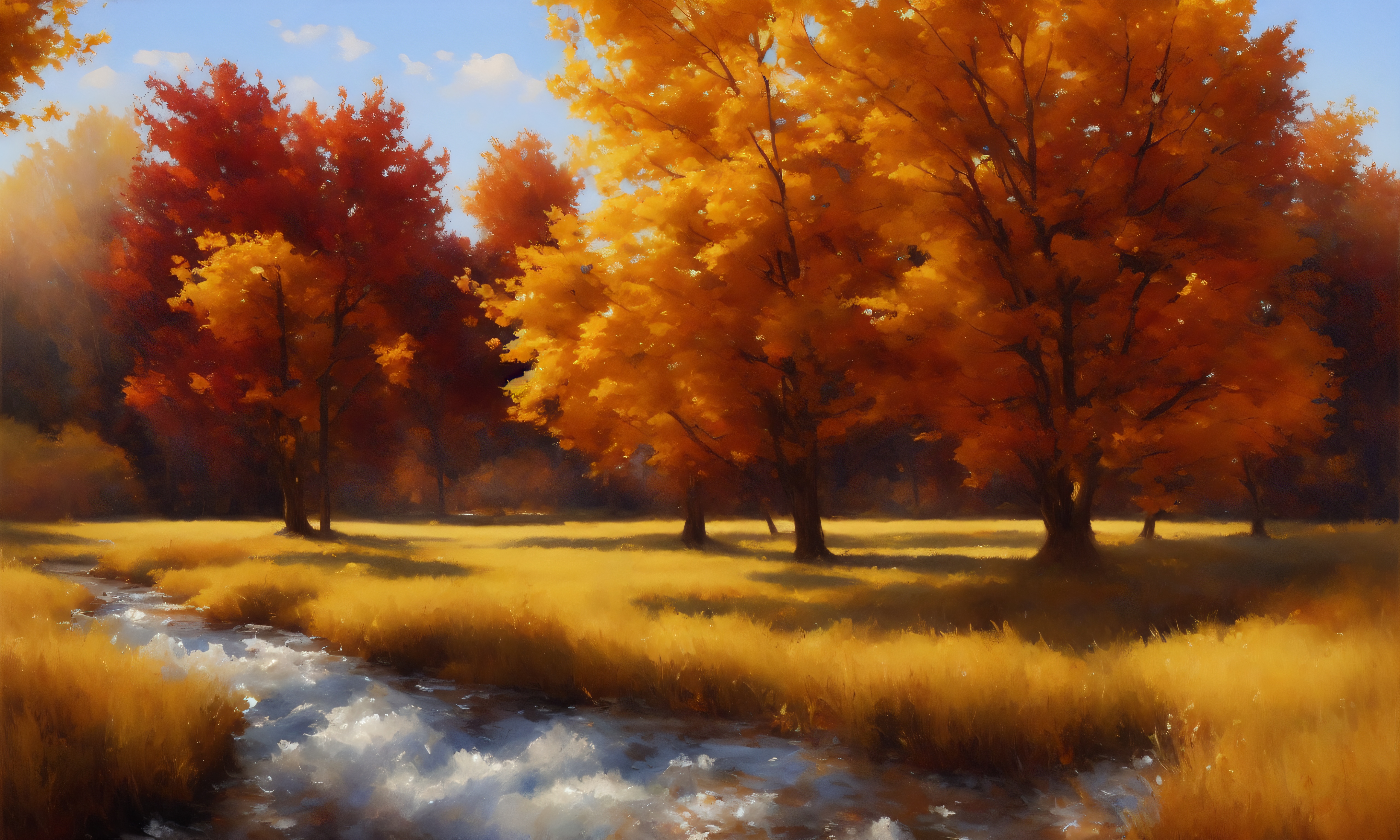 Autumn Scenery Art Wallpapers - Wallpaper Cave