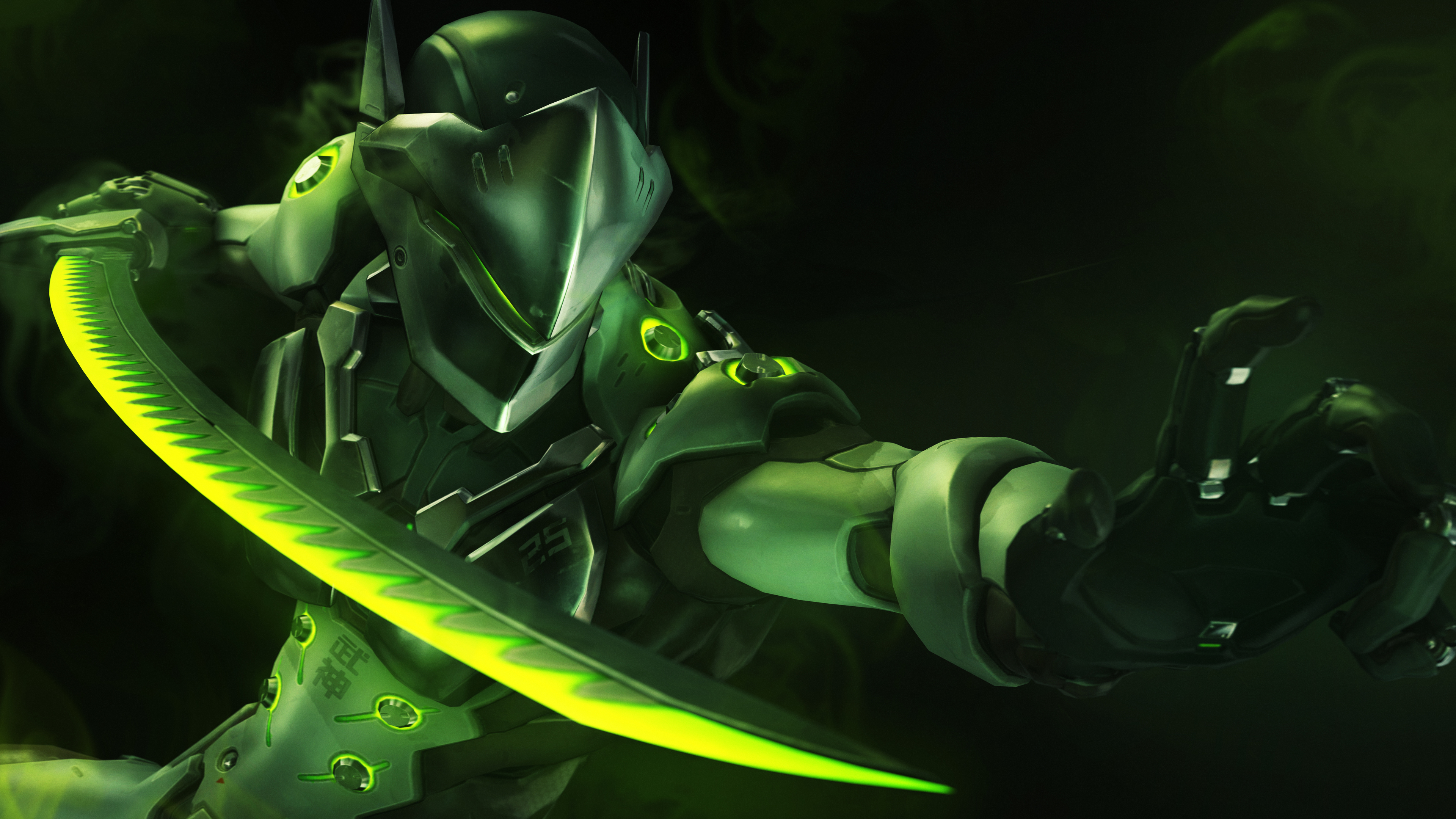 Genji Overwatch Hd Wallpaper For Windows 10