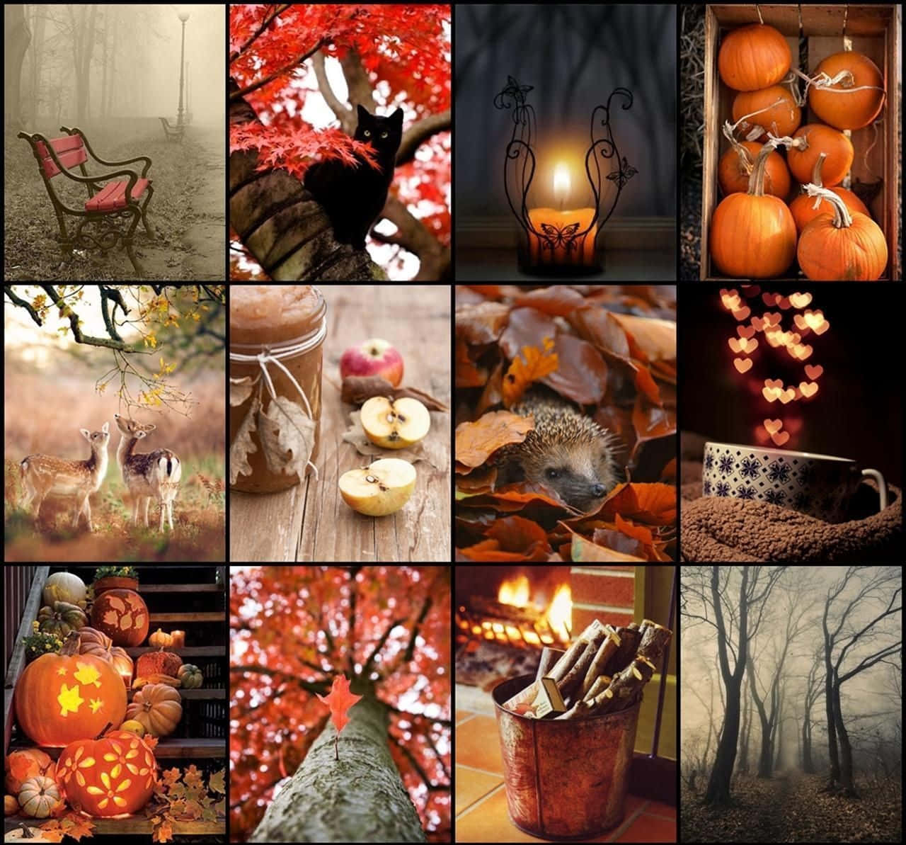 Desktop Autumn Collage Wallpapers - Wallpaper Cave
