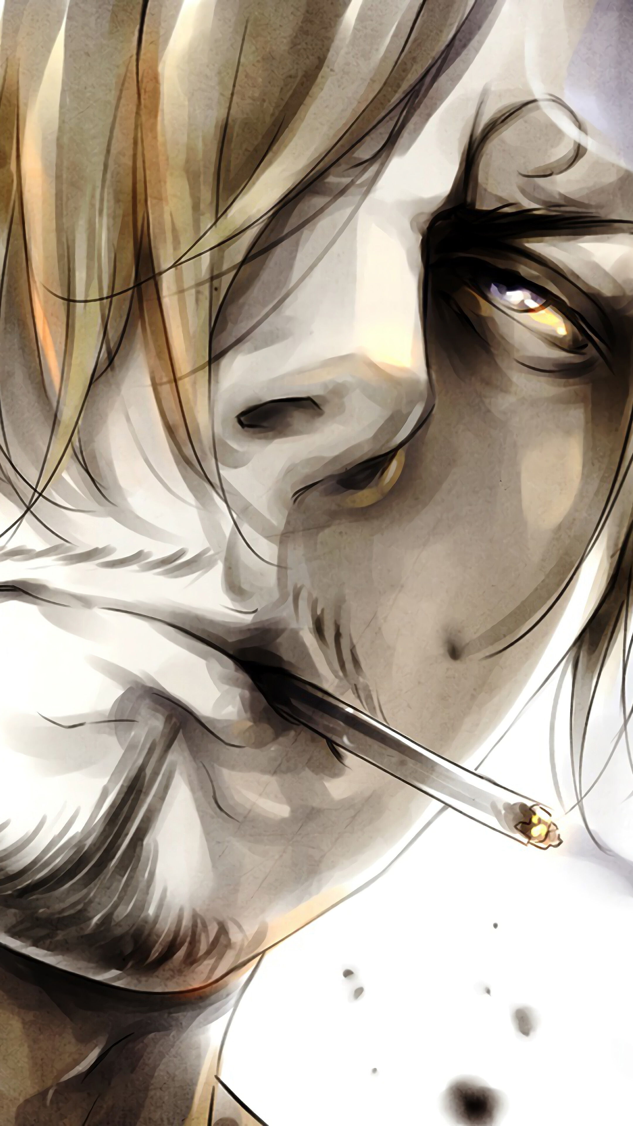 Sanji Smoking Wallpapers - Wallpaper Cave