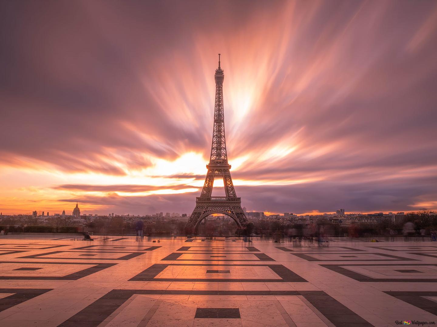 Sunset Over Paris Laptop Wallpapers - Wallpaper Cave