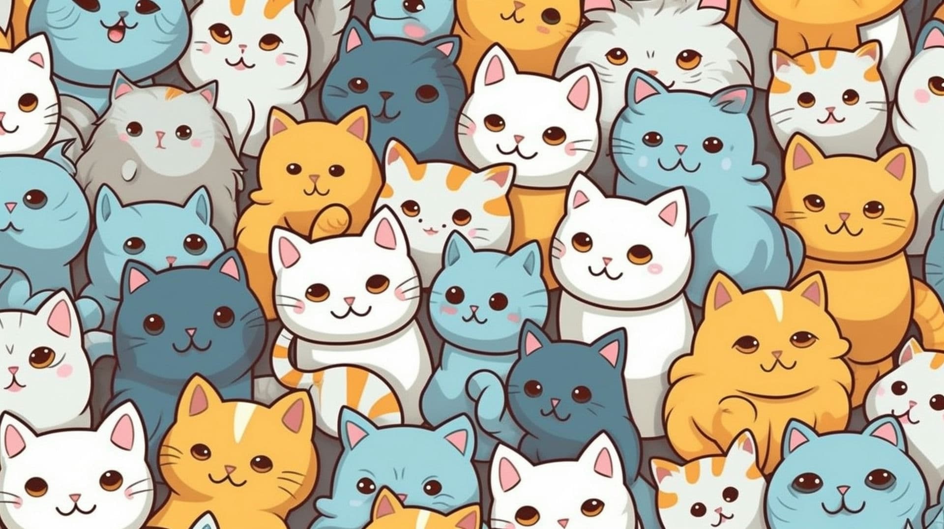 Cartoon Cat Desktop Wallpapers - Wallpaper Cave