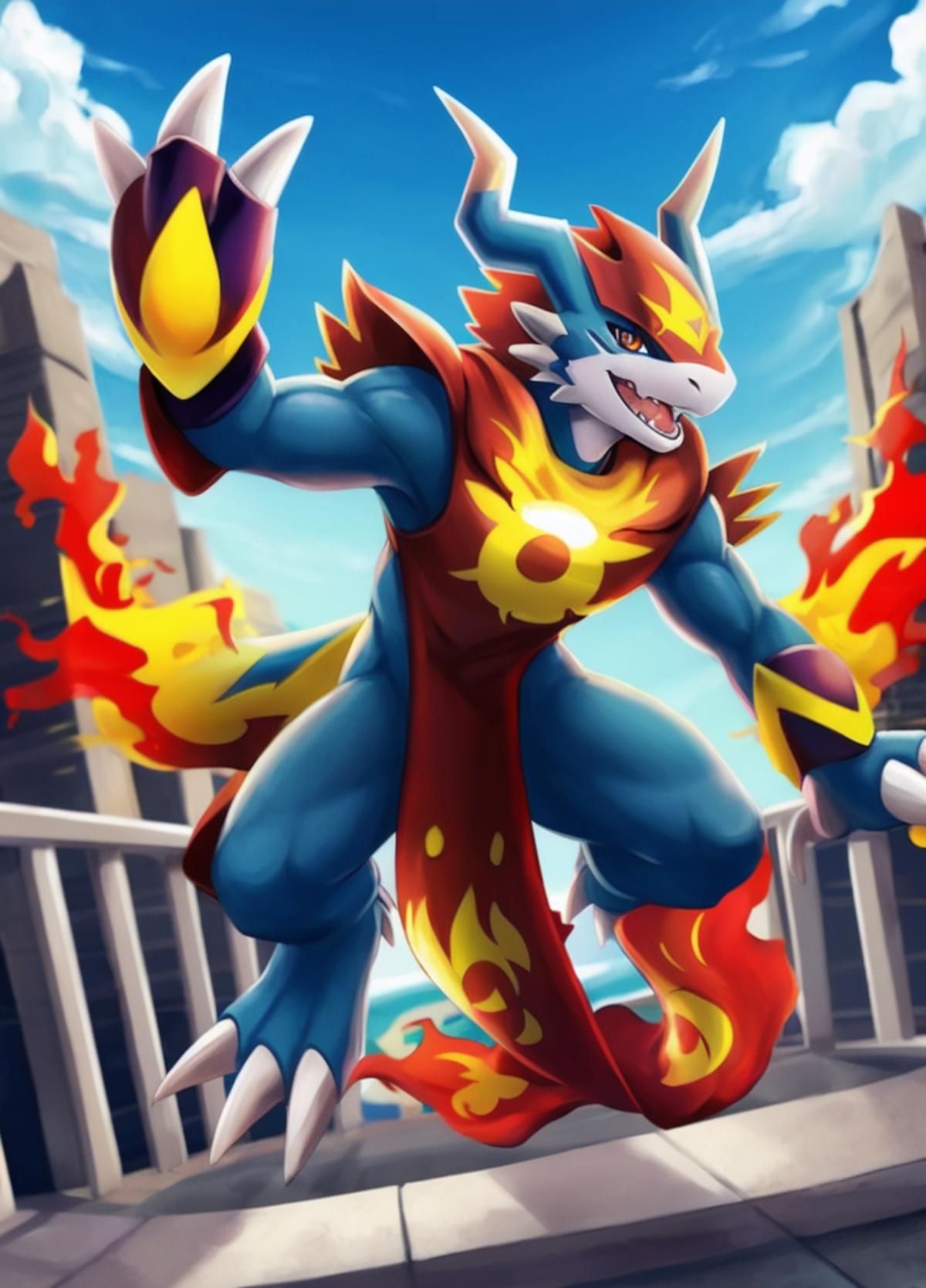 Flamedramon Wallpaper