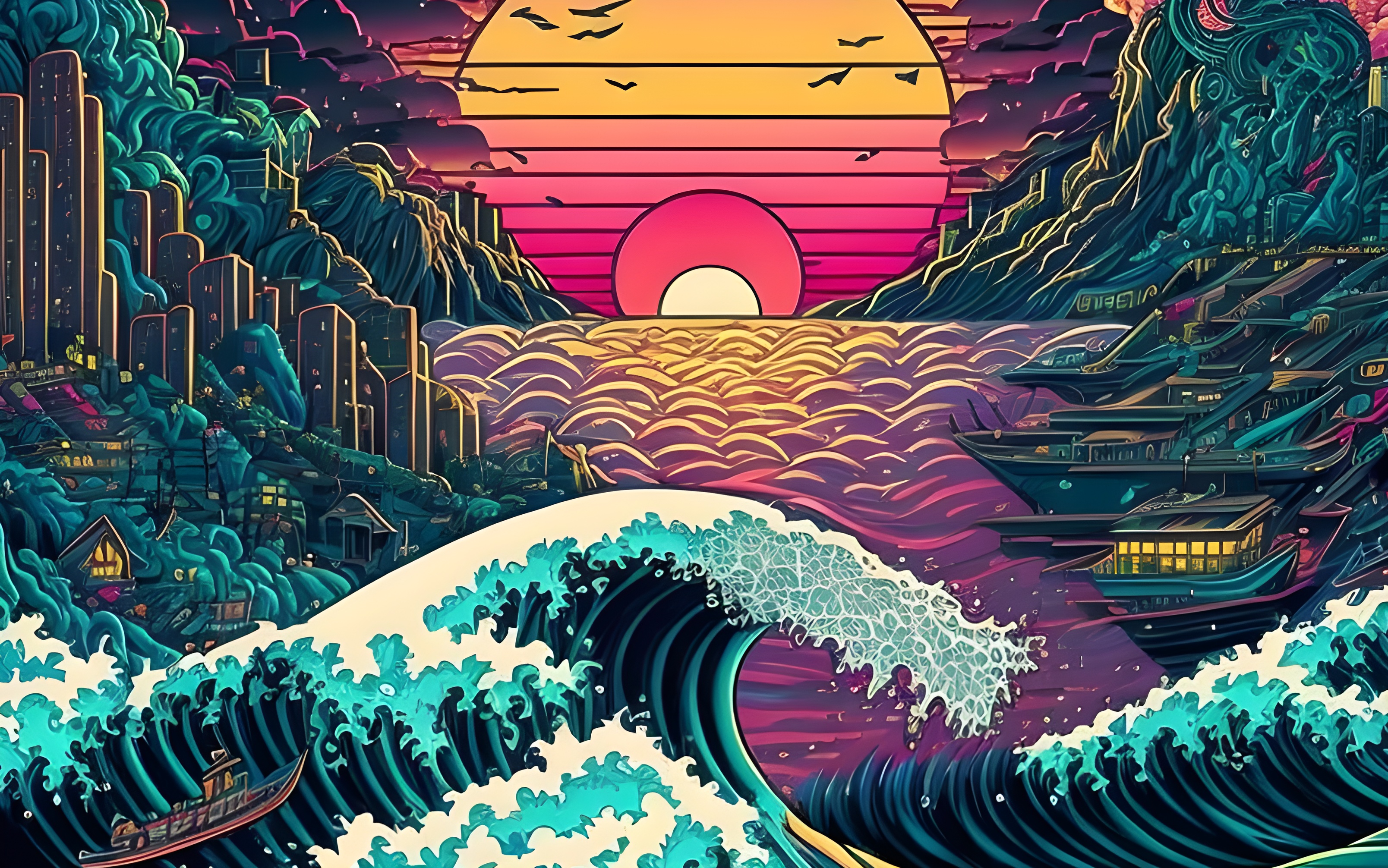 The Great Wave 4k Wallpapers - Wallpaper Cave
