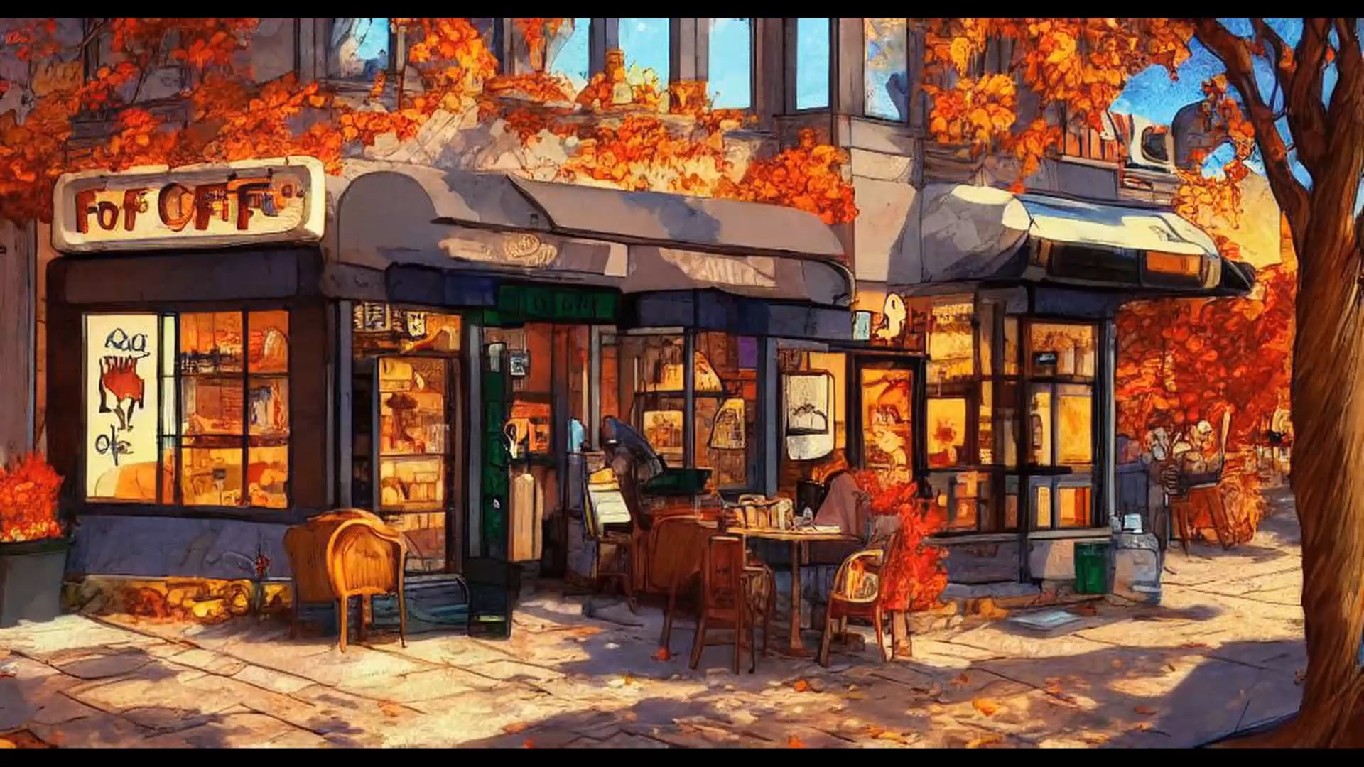 Autumn Cafe Shop Wallpapers - Wallpaper Cave