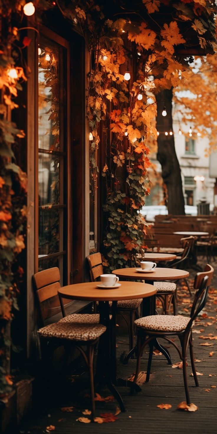 Autumn Cafe Shop Wallpapers - Wallpaper Cave