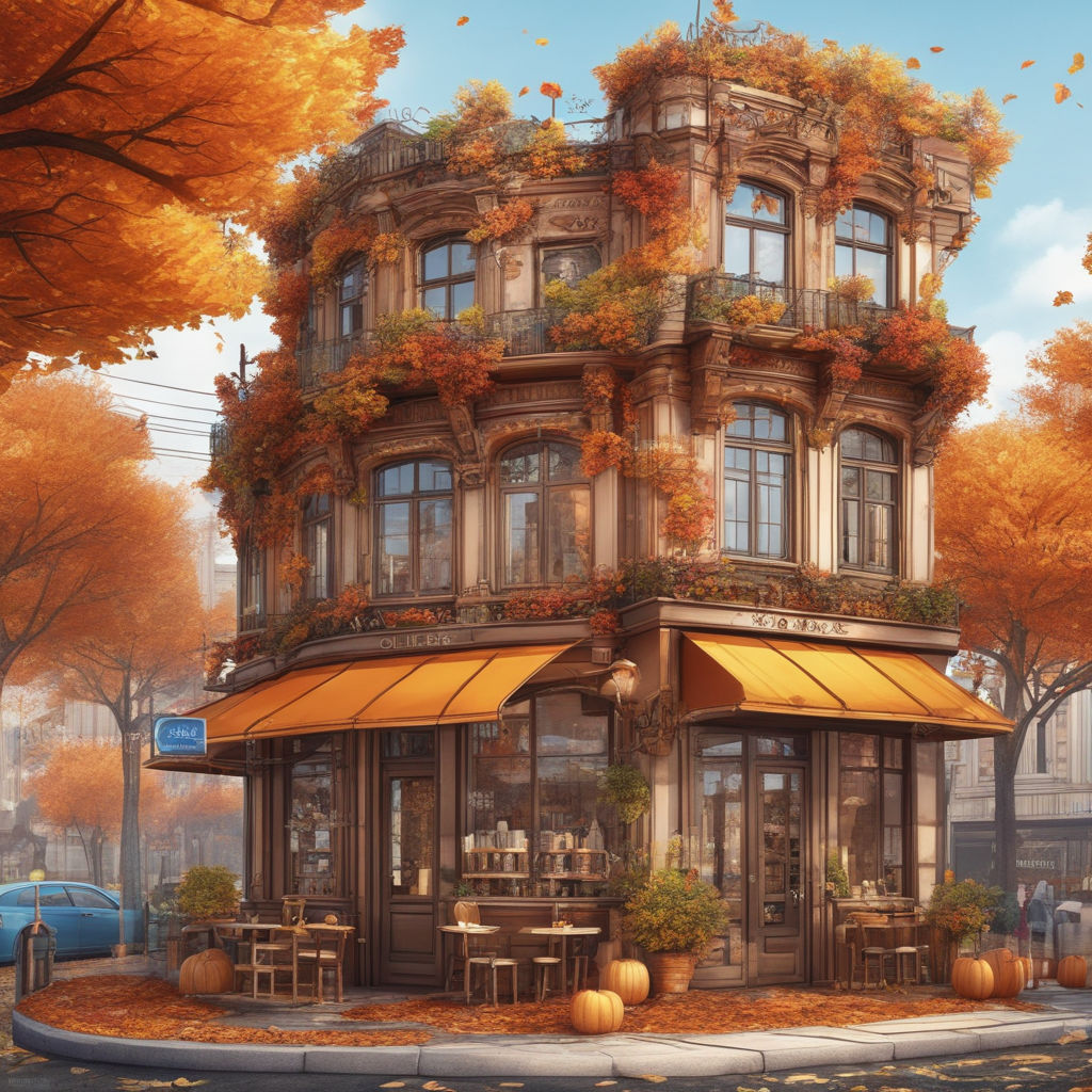 Autumn Cafe Shop Wallpapers - Wallpaper Cave