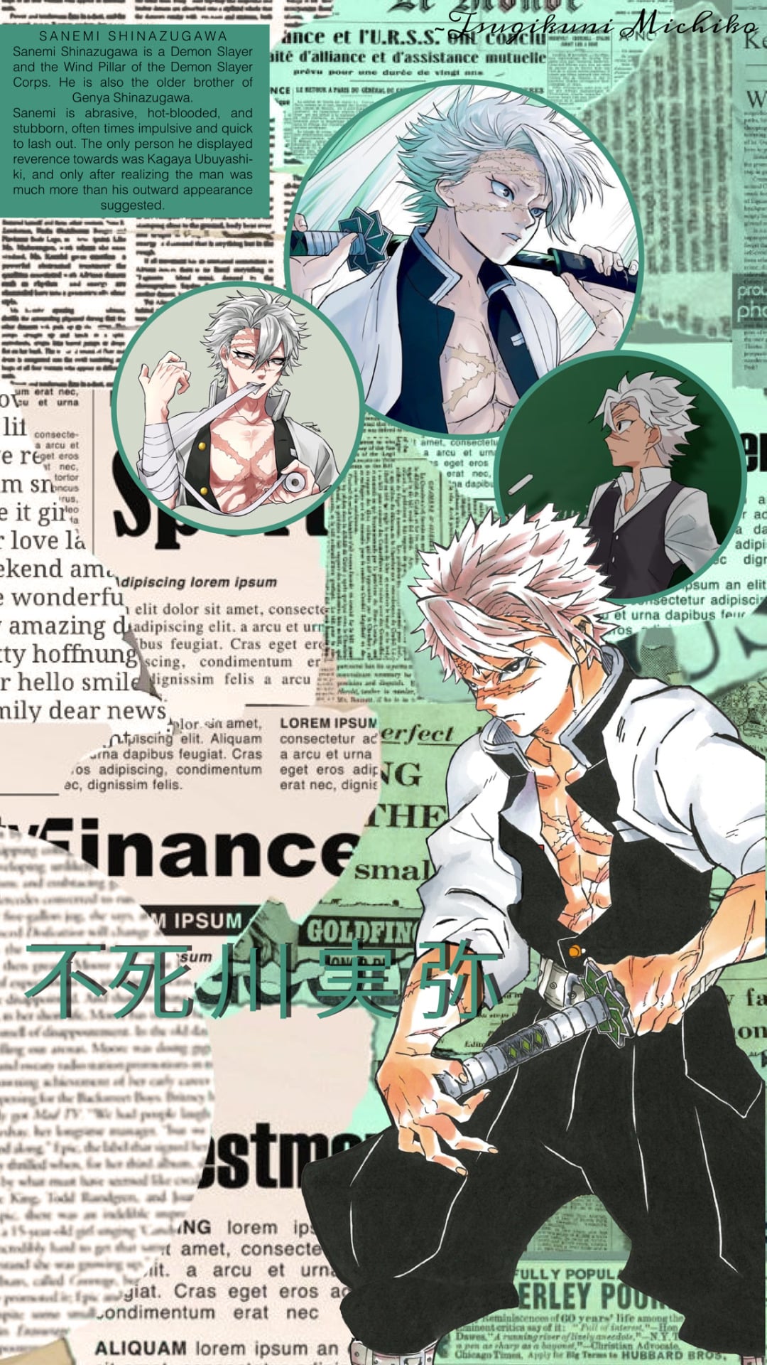 Sanemi Phone Wallpapers - Wallpaper Cave