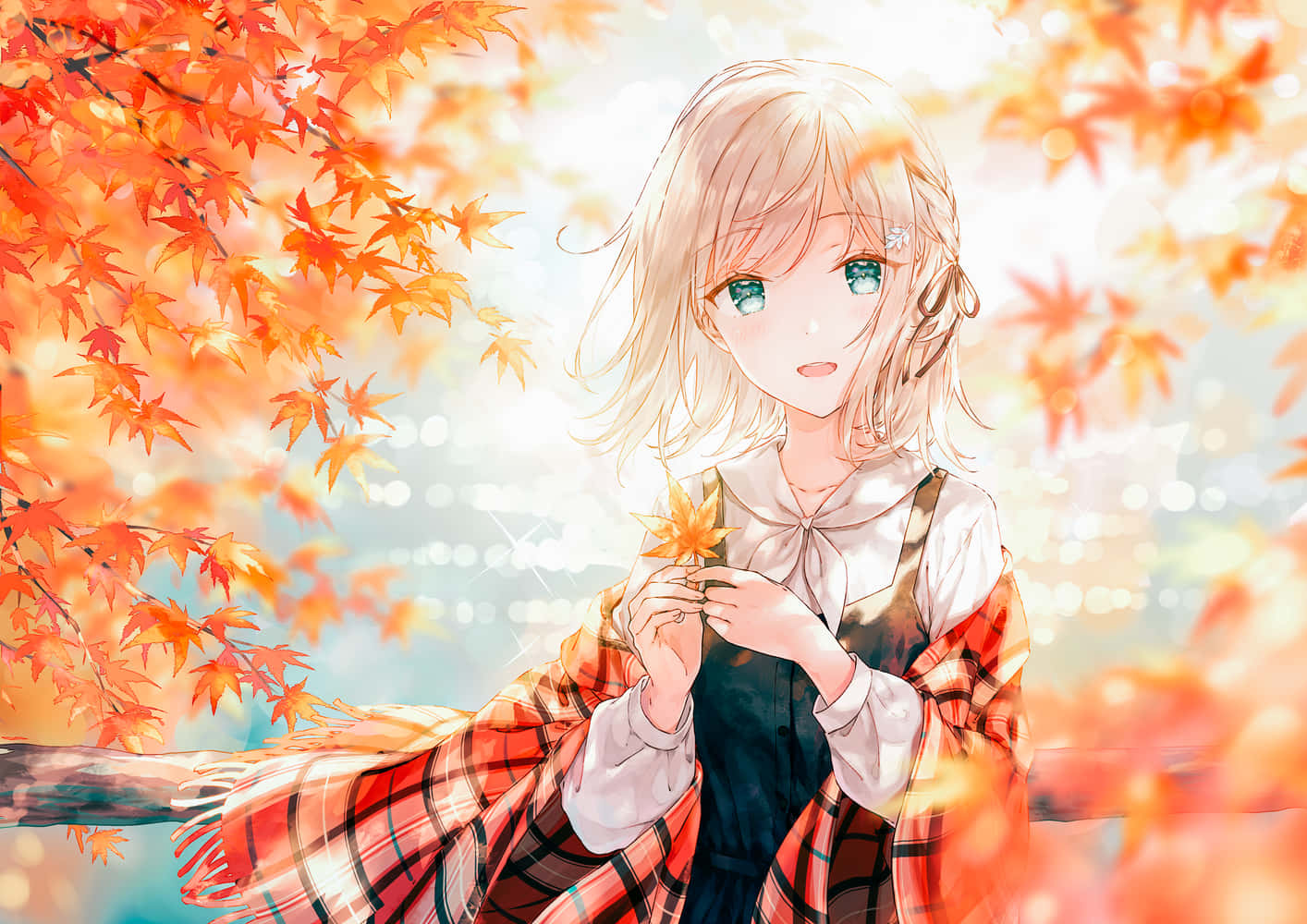 Anime Girl Orange Wallpapers - Wallpaper Cave